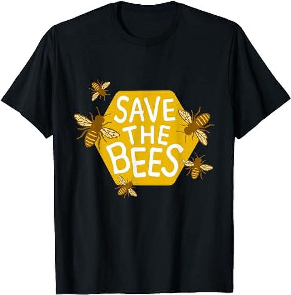 Save the Bees Apiary Shirt Bee Beekeeper Earth Day Honeycomb T-Shirt ...