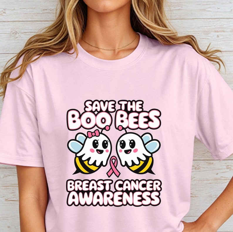 Save the Boo Bees Shirt Unisex, Breast Cancer Awareness Month, Cute Bee ...