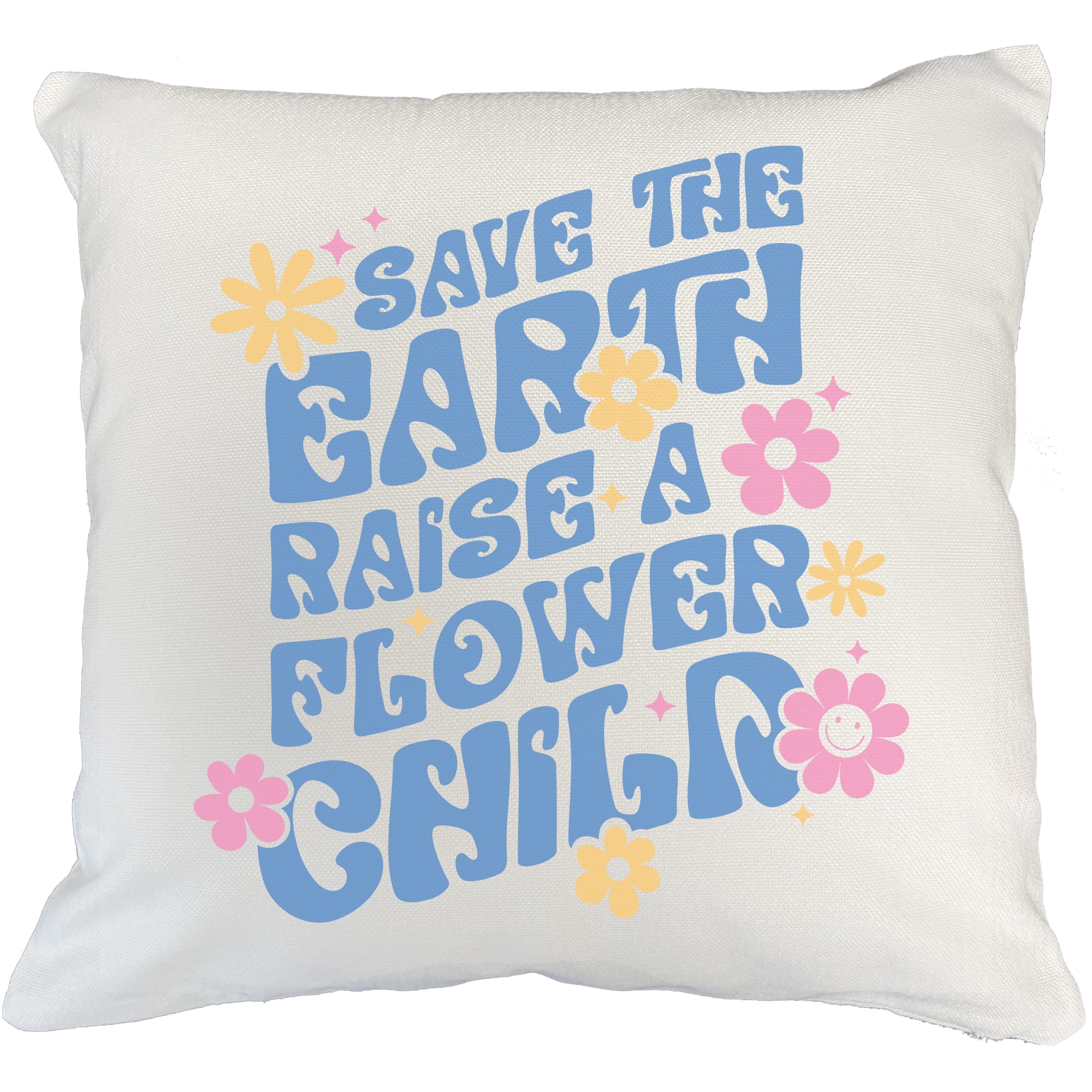 Save the Earth Raise a Flower Child, Retro Wavy Text Art, Earth Day ...