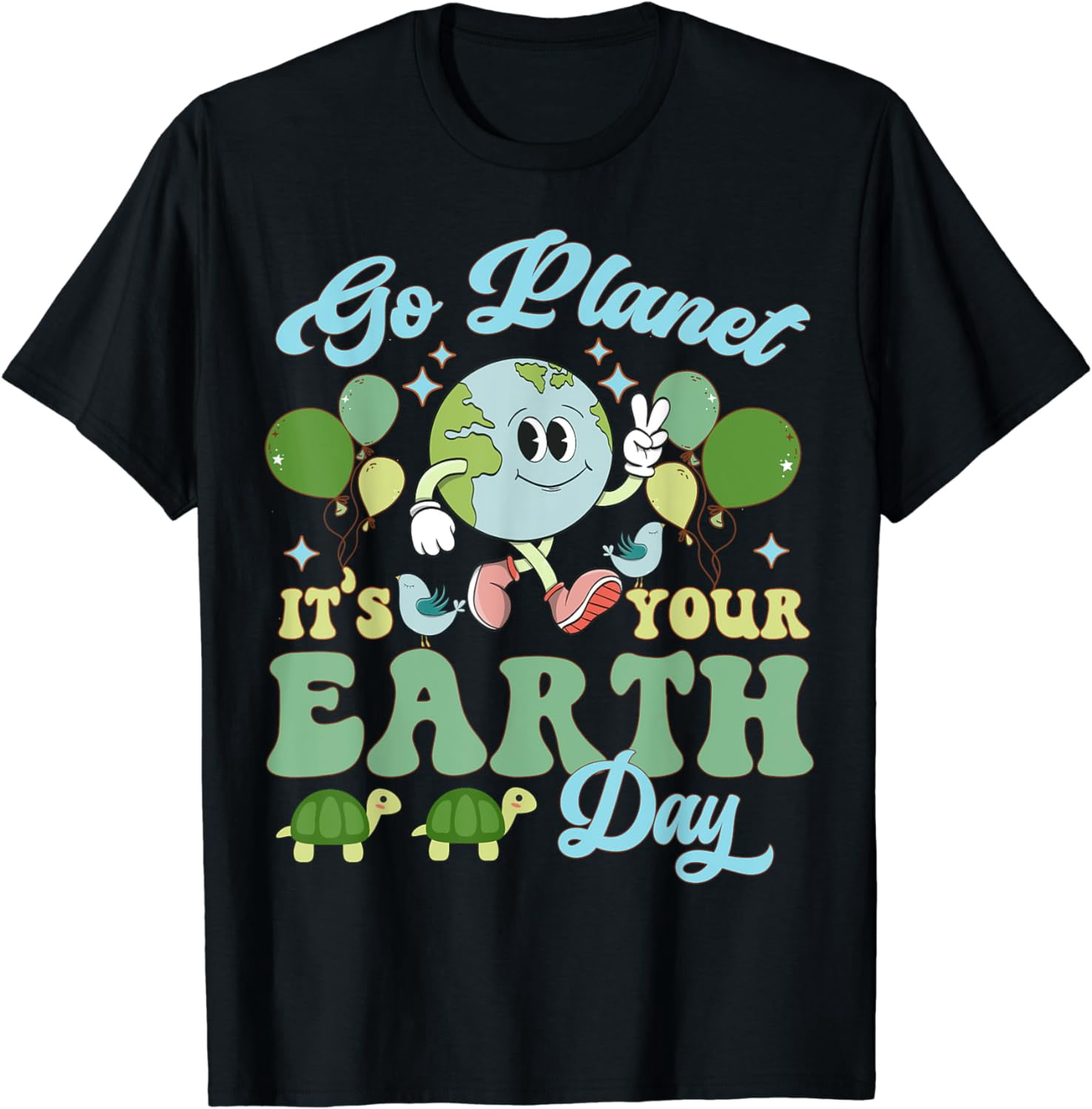 Save the Earth Teacher 70s Retro Earth Day Environmental T-Shirt ...