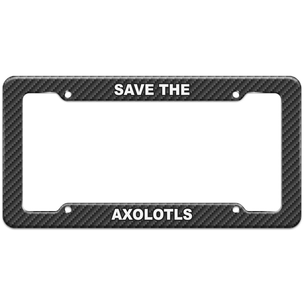 Save the Endangered - Axolotls - Plastic License Plate Frame - Walmart.com