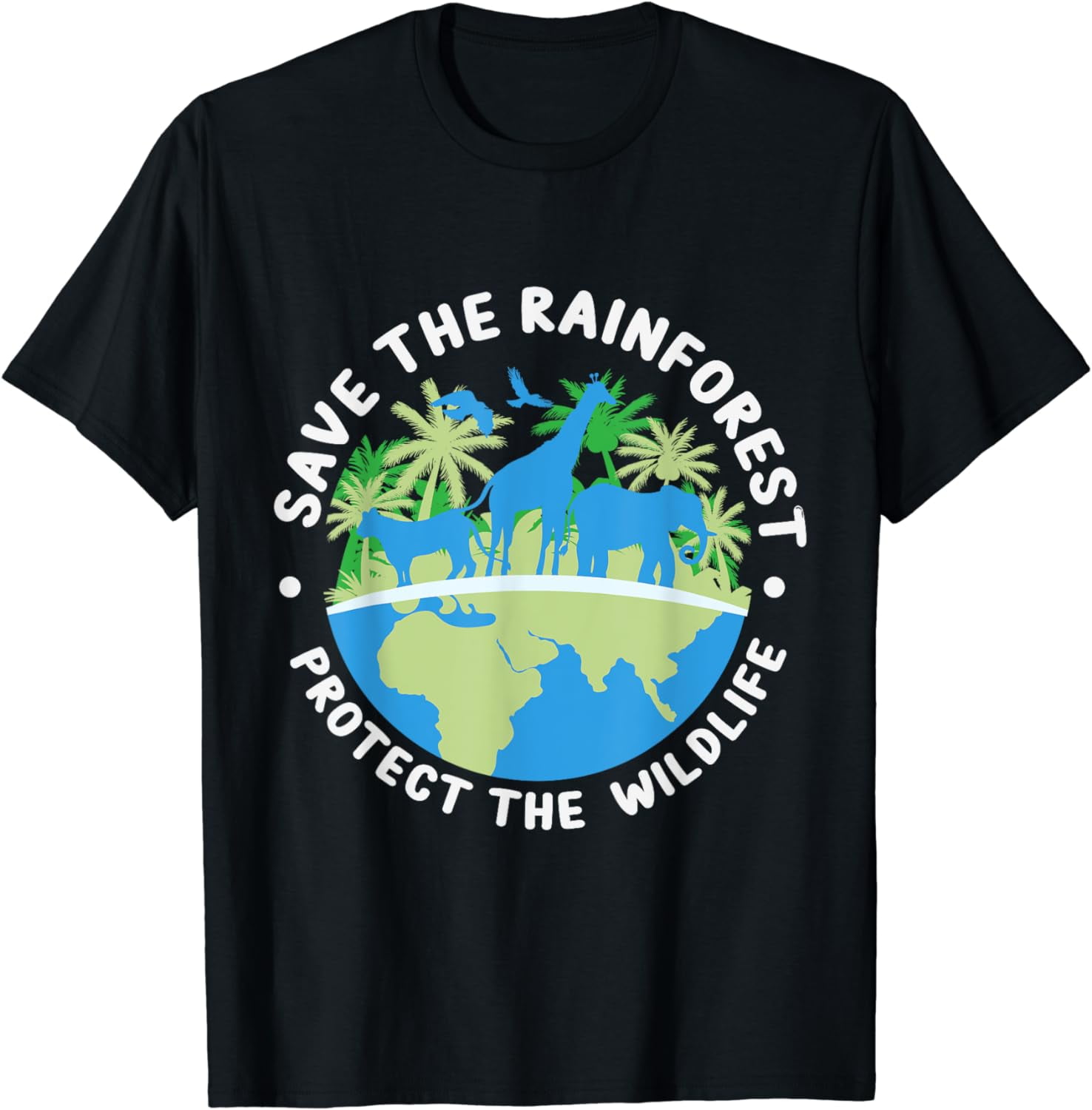 Save the Rainforest Protect the Wildlife T-Shirt - Walmart.com