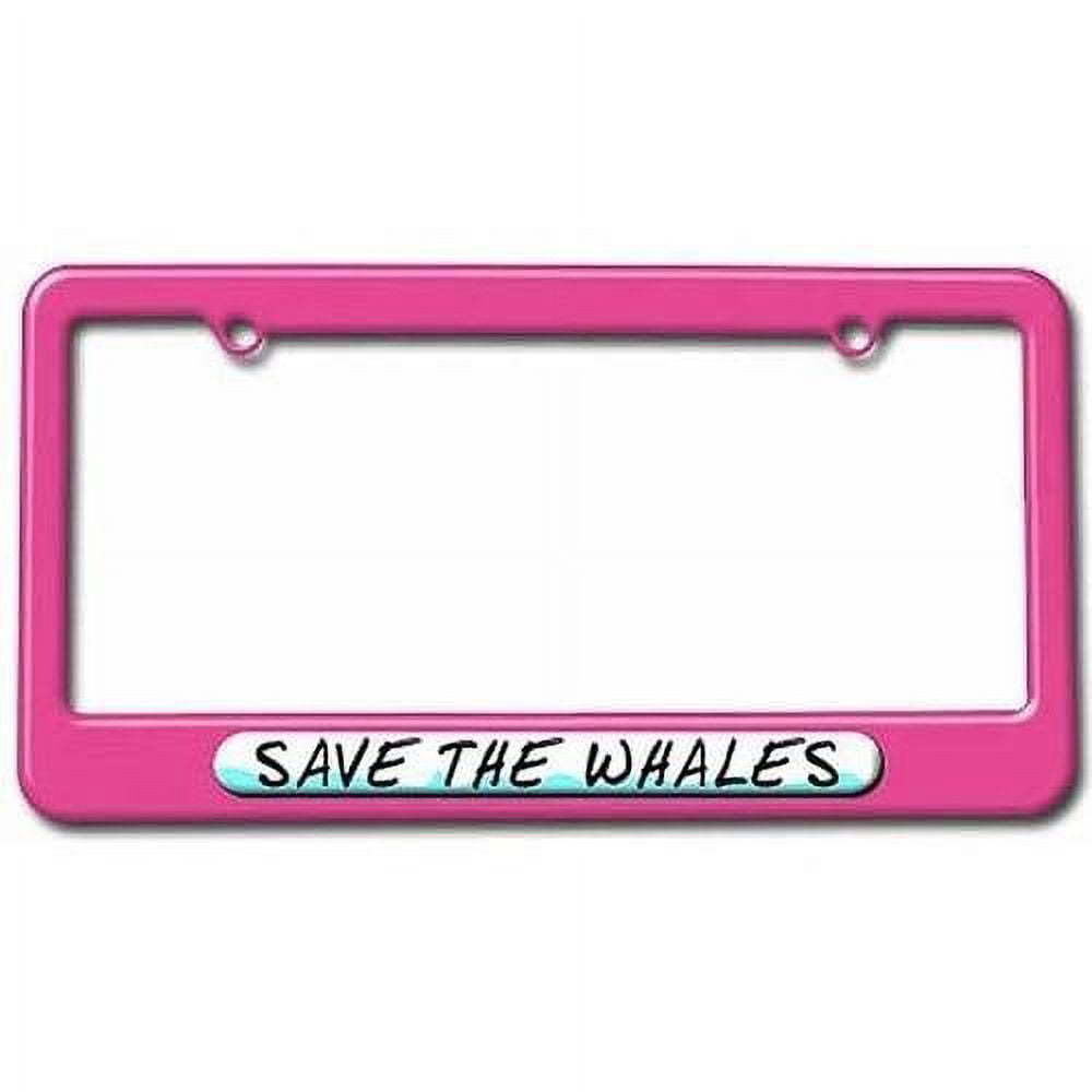 Save the Whales, Environmental Global Warming License Plate Tag Frame ...