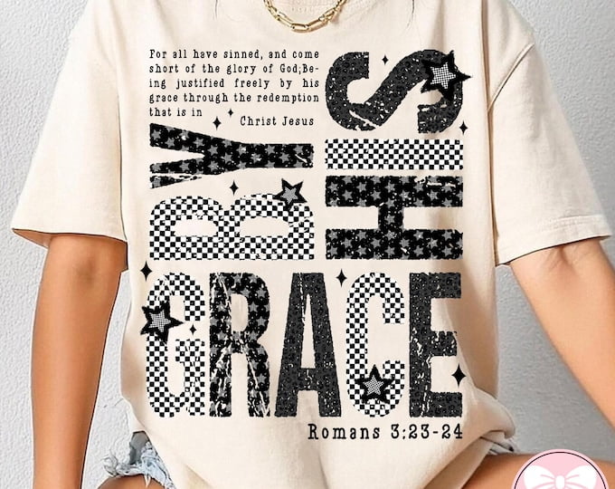 Saved By His Amazing Grace , Jesus , Bible Verse Christian Sublimation ...