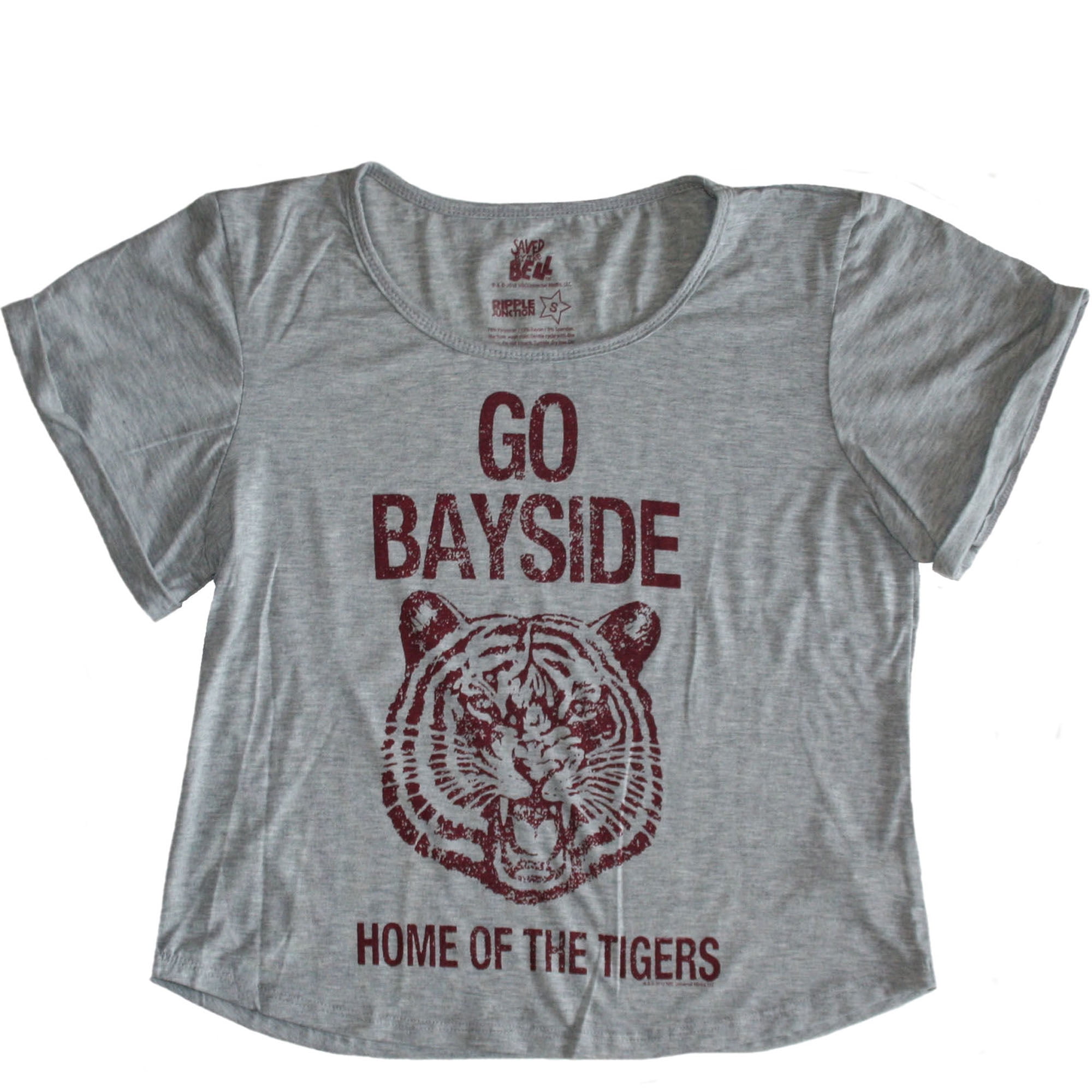 Saved By The Bell Go Bayside Tigers Junior Women's Crop Top (Small) - Walmart.com