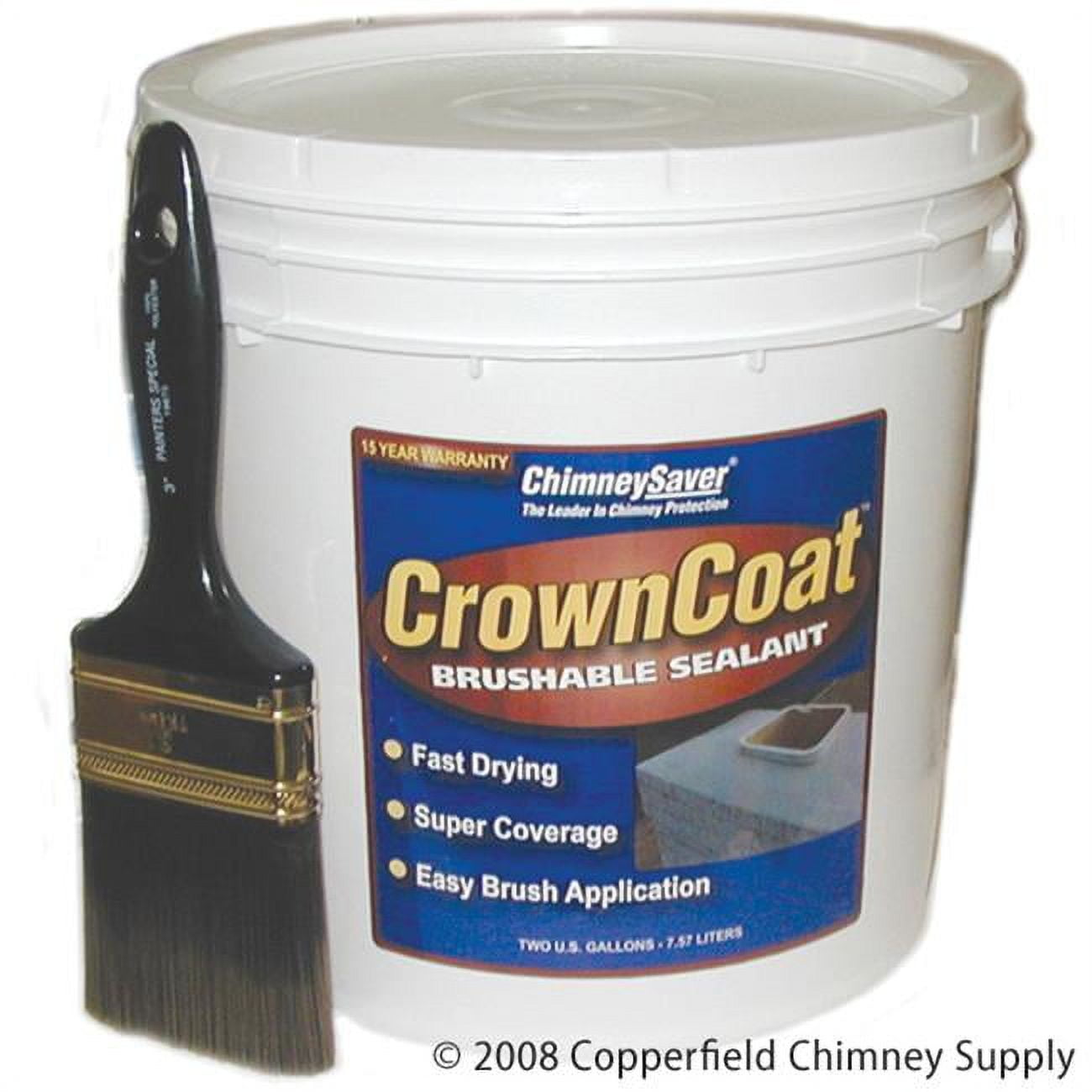 Saver Systems CrownCoat Brushable Water Sealant 2-Gallon (covers 40 sq ...