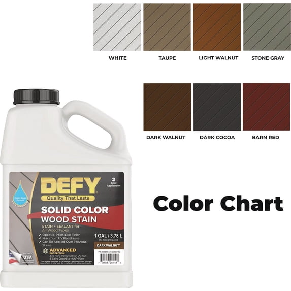 Saver Systems, Inc. Defy Solid Color Wood Stain - Single Pack - Walmart.com
