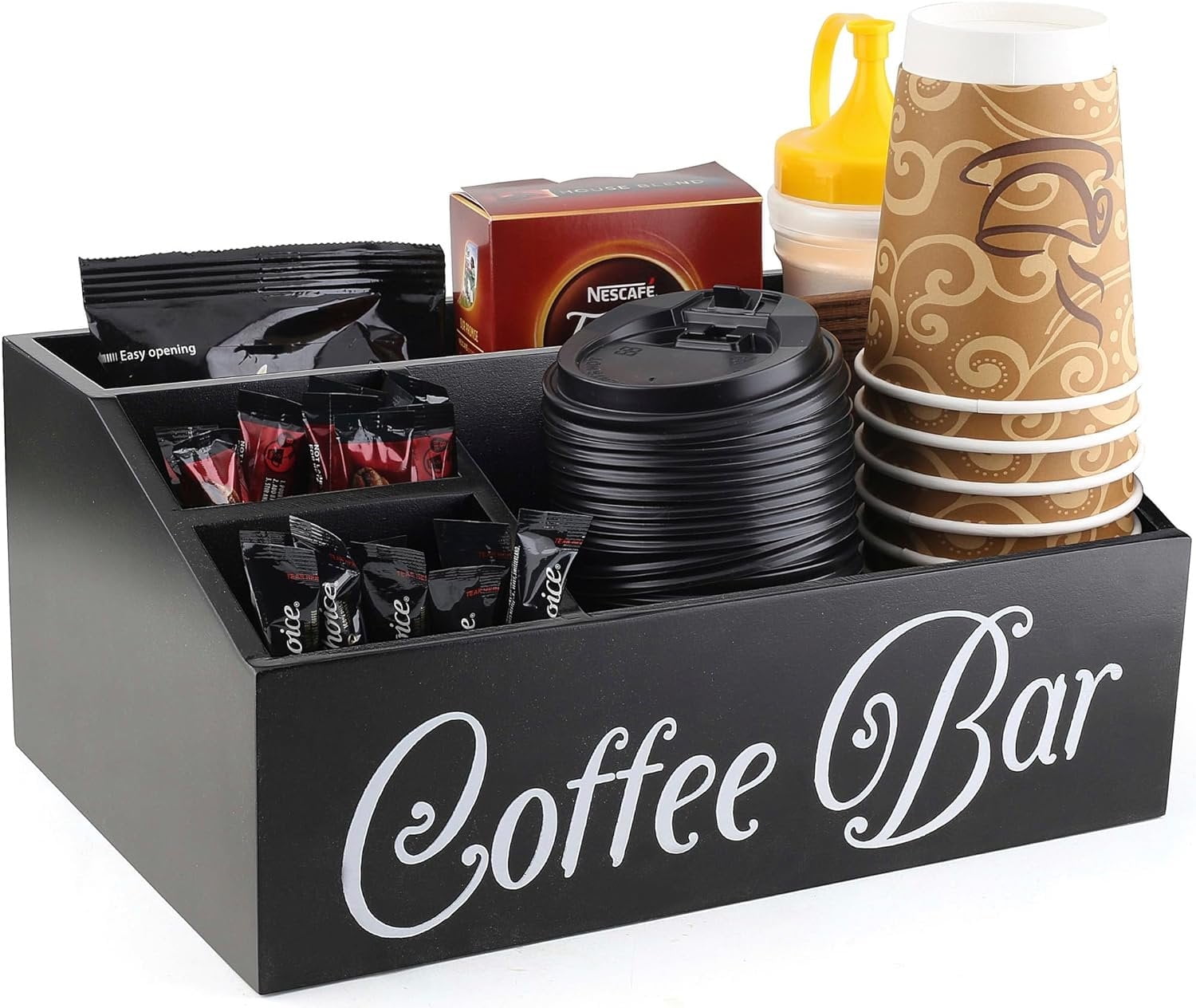 Saverstate Coffee Station Organizer Wood Coffee Bar Organizer for ...