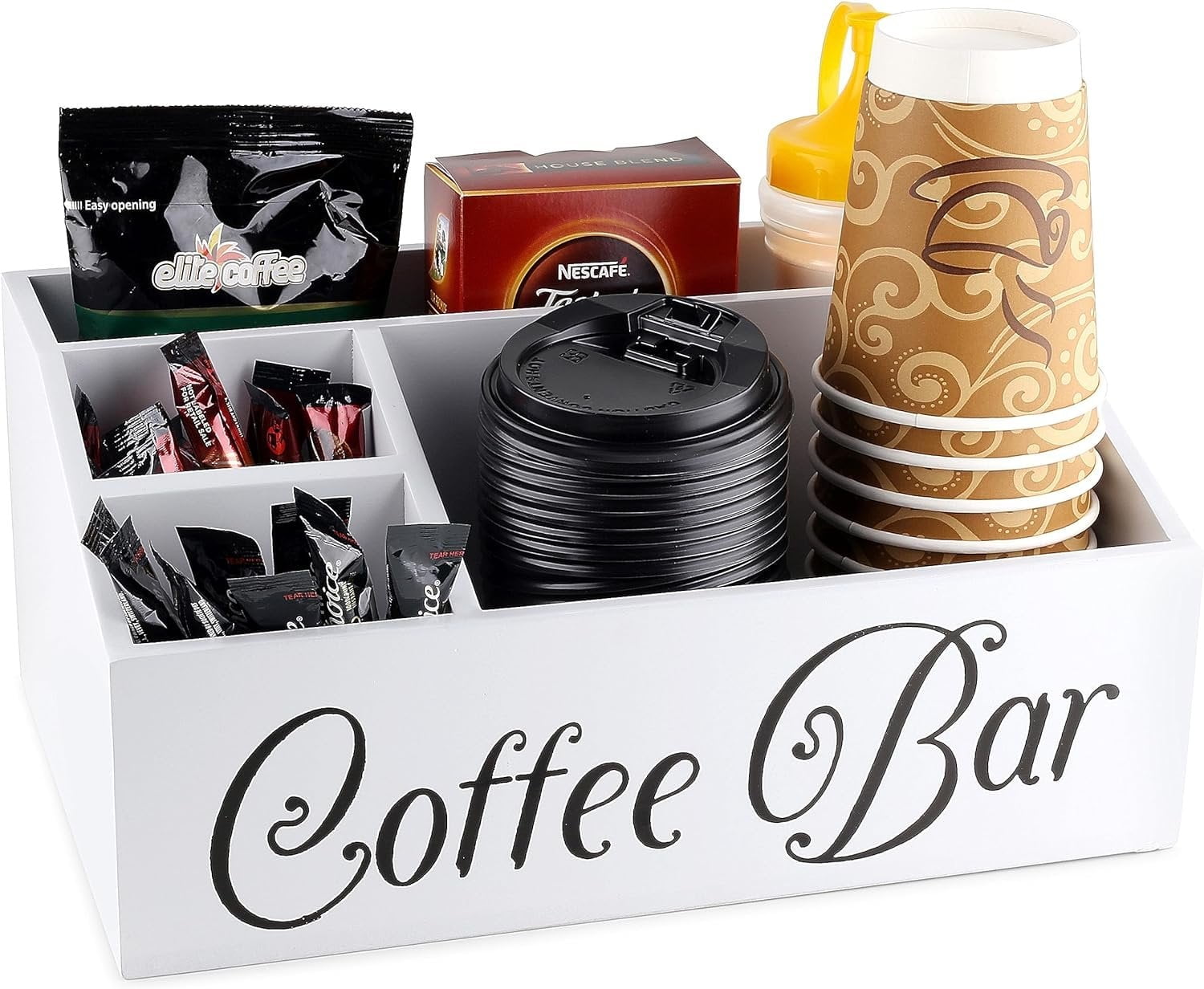 Saverstate Coffee Station Organizer Wood Coffee Bar Organizer for ...
