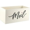 Elegant Designs Homewood Envelope Letter Holder with "Mail" in White ...