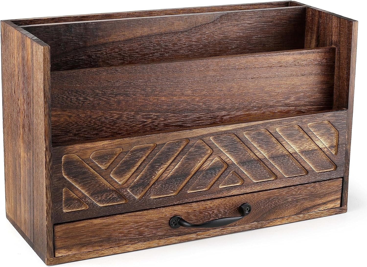 Saverstate Wood Office Desk Organizer with Drawer for Desktop ...