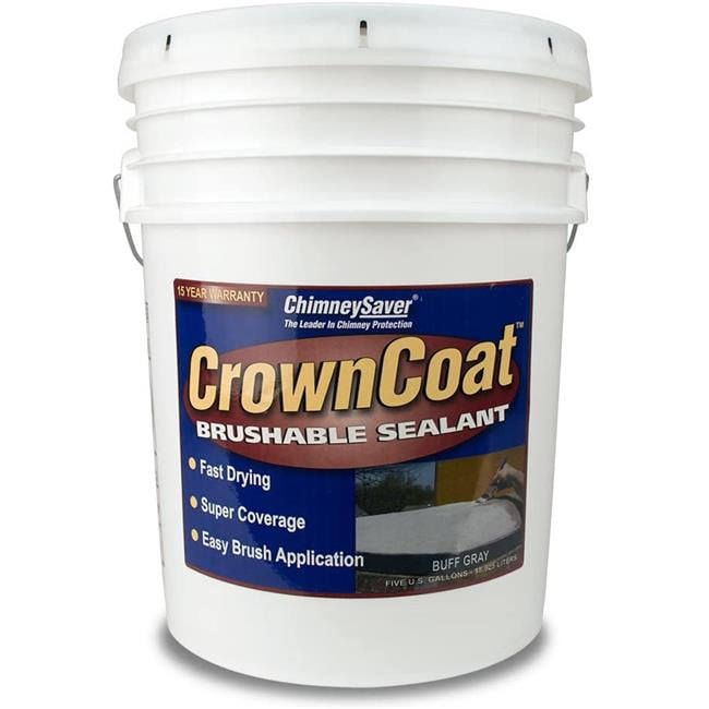 Saversystems 750409BG 5 gal Buff Crowncoat Brushable Sealant, Buff Gray ...