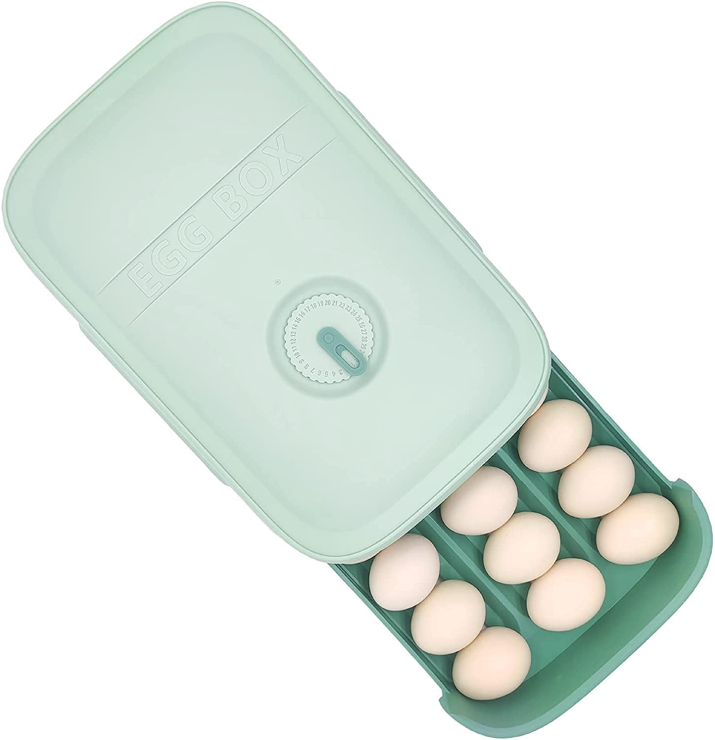 Savia Refrigerator Drawer Type Egg Fresh Storage Box Holder Kitchen Egg ...