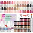 Saviland 49Pcs Dip Powder Nail Kit - 40 Colors All Season Dip Powder ...