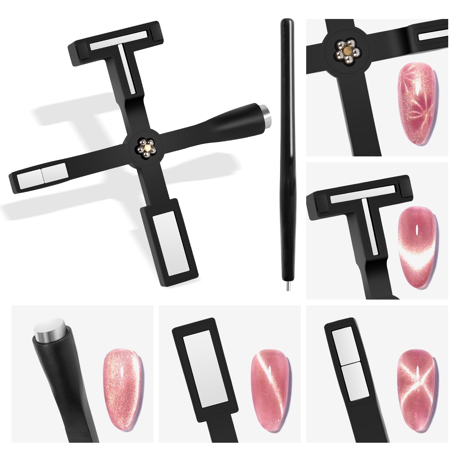 Saviland Cat Eye Magnet for Nails - 2024 5 in 1 Multi-Function Cat Eye ...