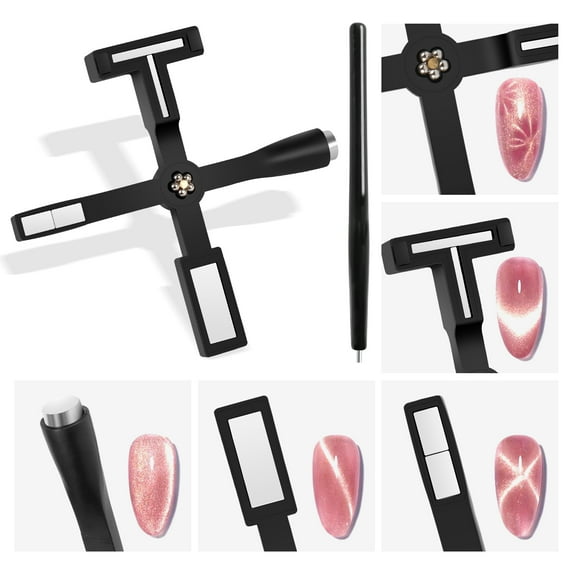 Saviland Cat Eye Magnet for Nails - 2024 5 in 1 Multi-Function Cat Eye ...