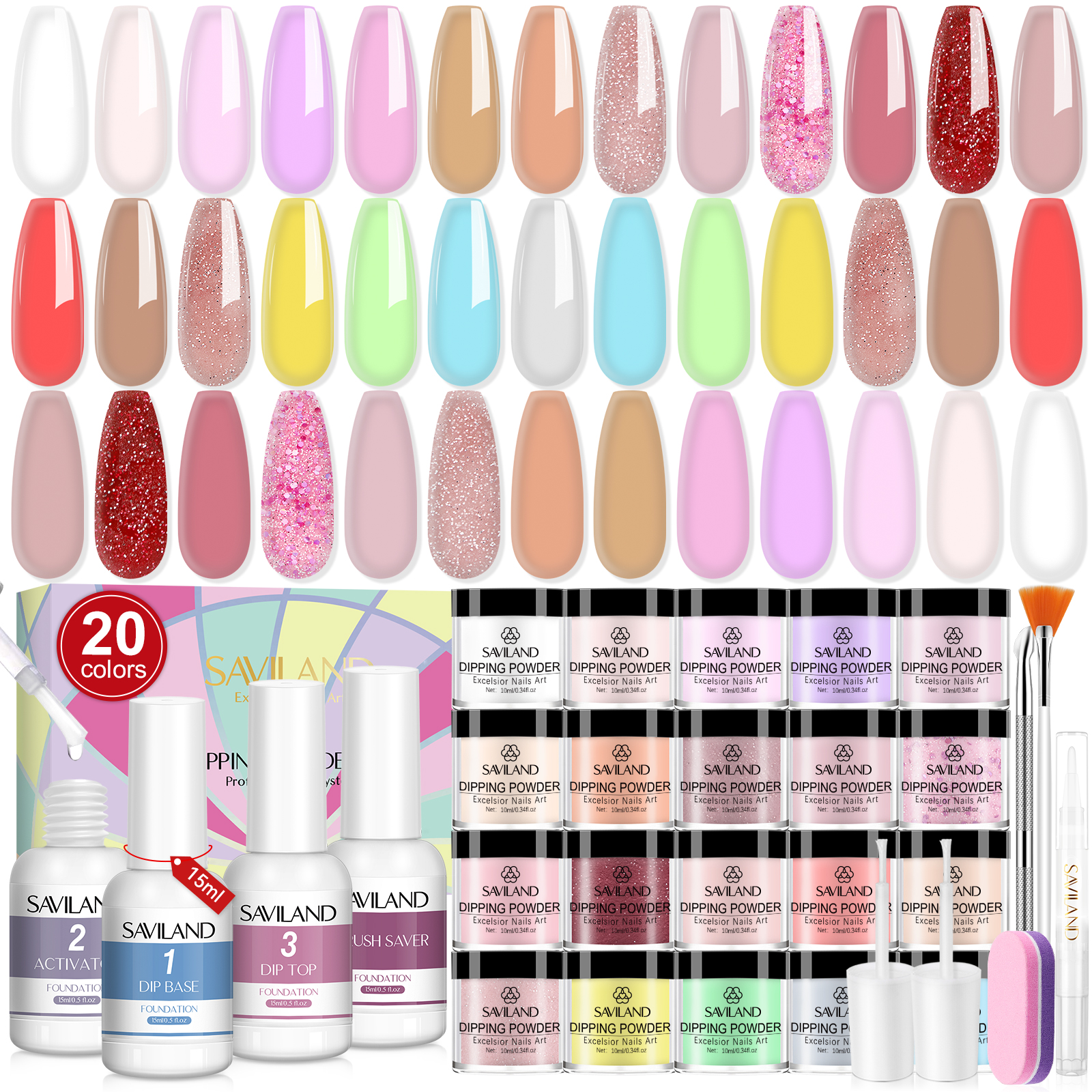 Color Club Seren-DIP-ity Mood Changing Dip Powder Nail Art Starter Kit ...