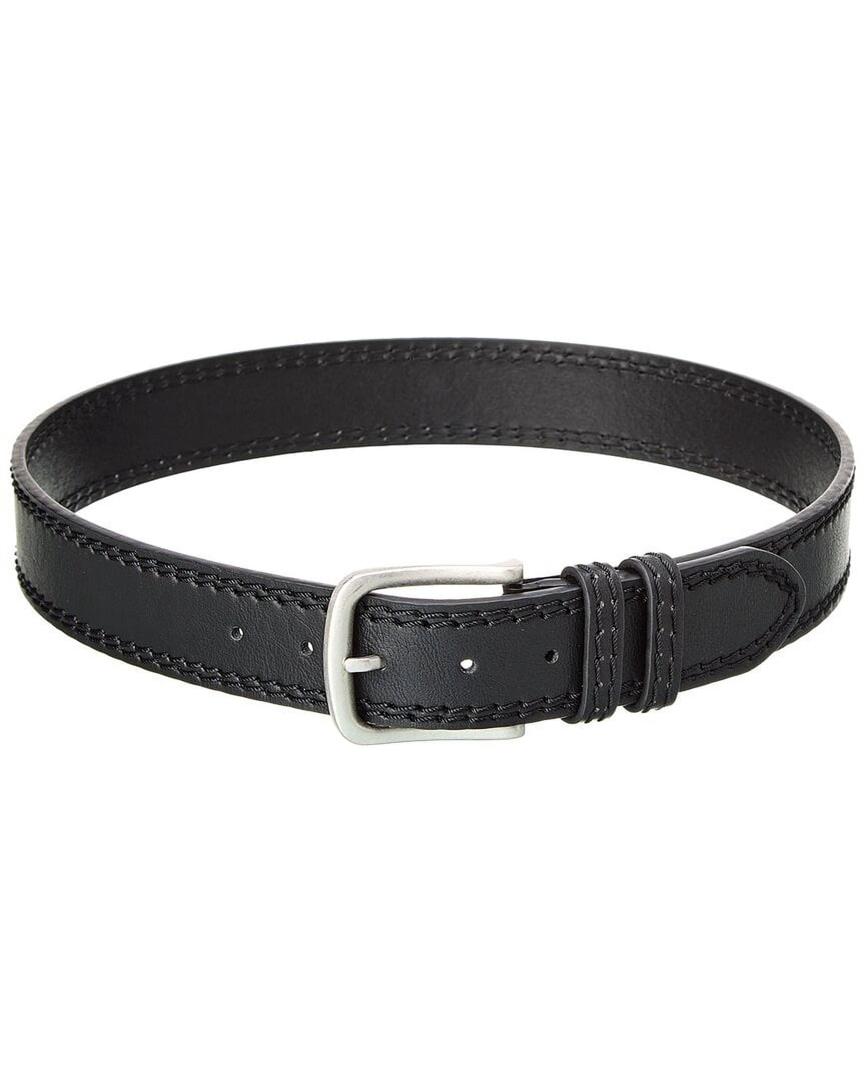 Savile Row Double Heavy Stitch Bonded Leather Belt, 36 - Walmart.com