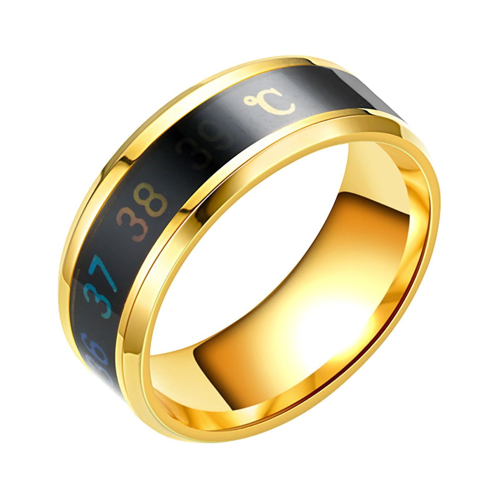 Saving Clearanc! WEANT Women 18K Gold Ring Couple's Temperature Ring ...