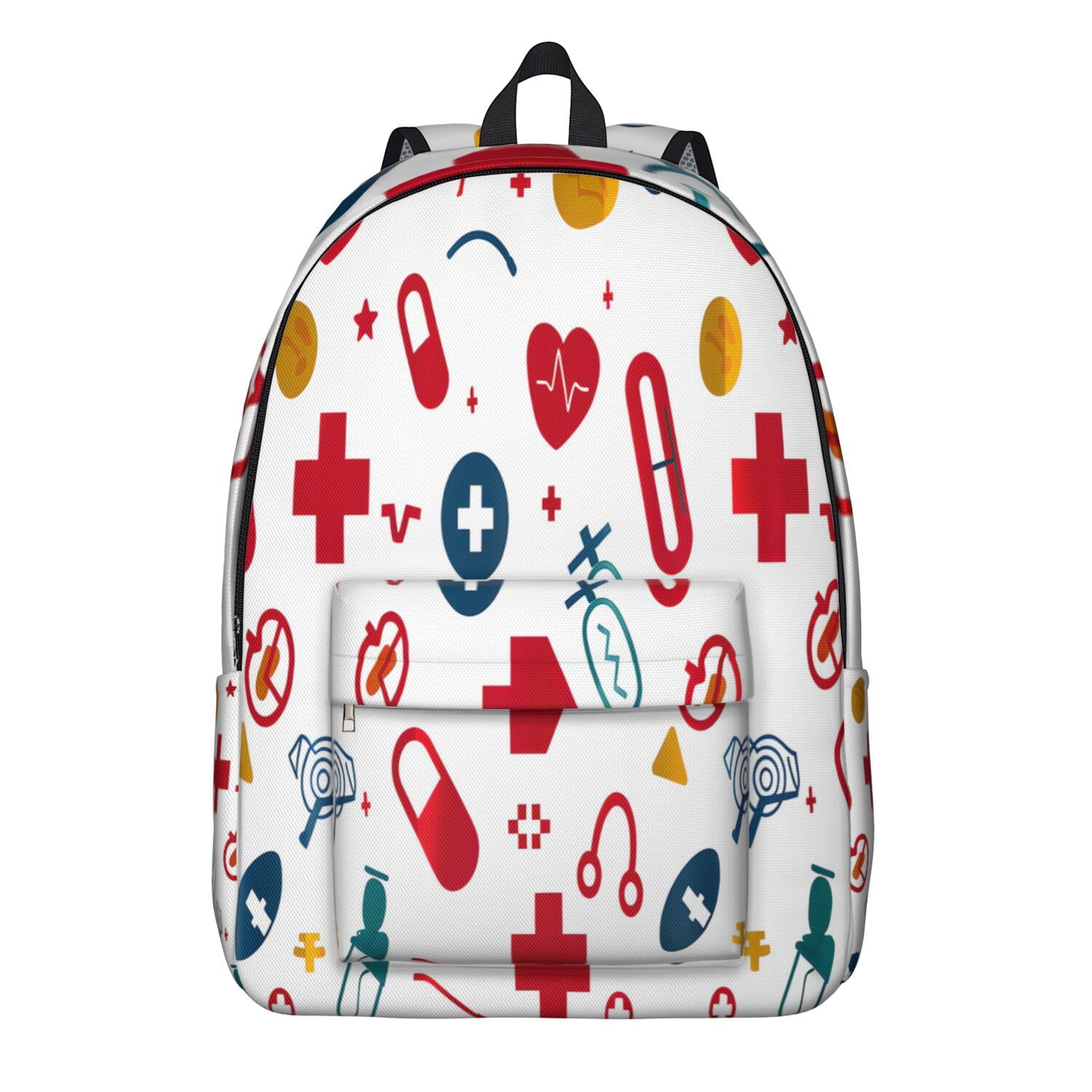 Saving Lives Every Day Nurse Backpack, Cute Nursing Student School Bag ...