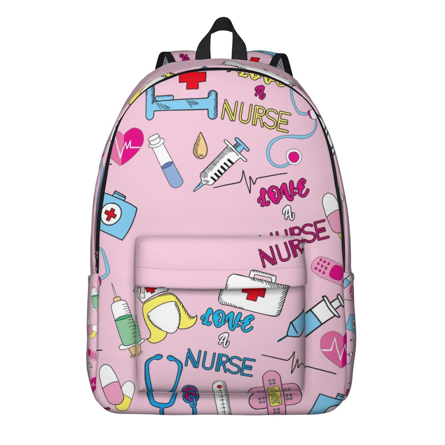 Saving Lives Every Day Nurse Backpack, Cute Nursing Student School Bag ...