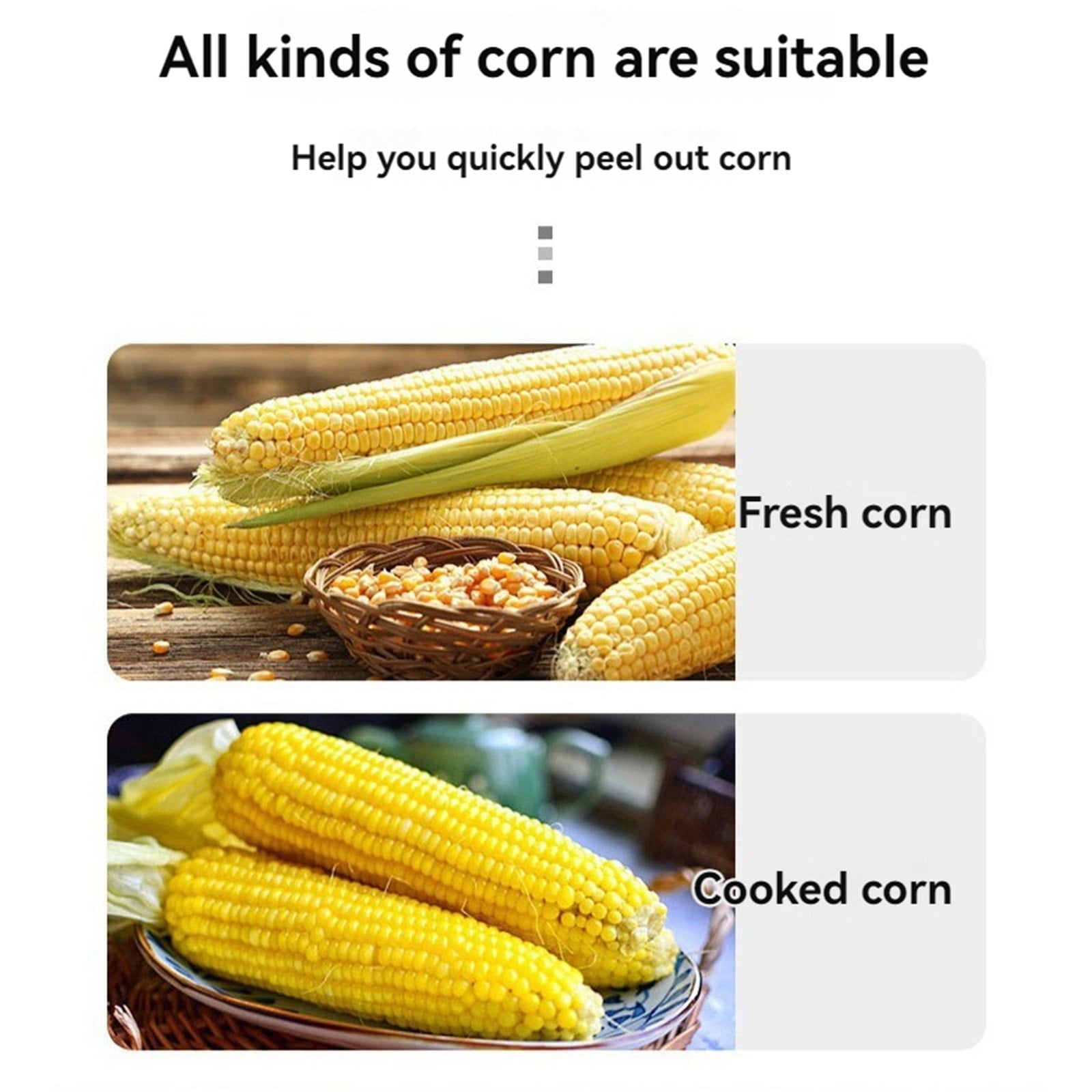 Saving! SSNTSY Corn Peeler Stainless Steel Corn Planer Household Corn ...