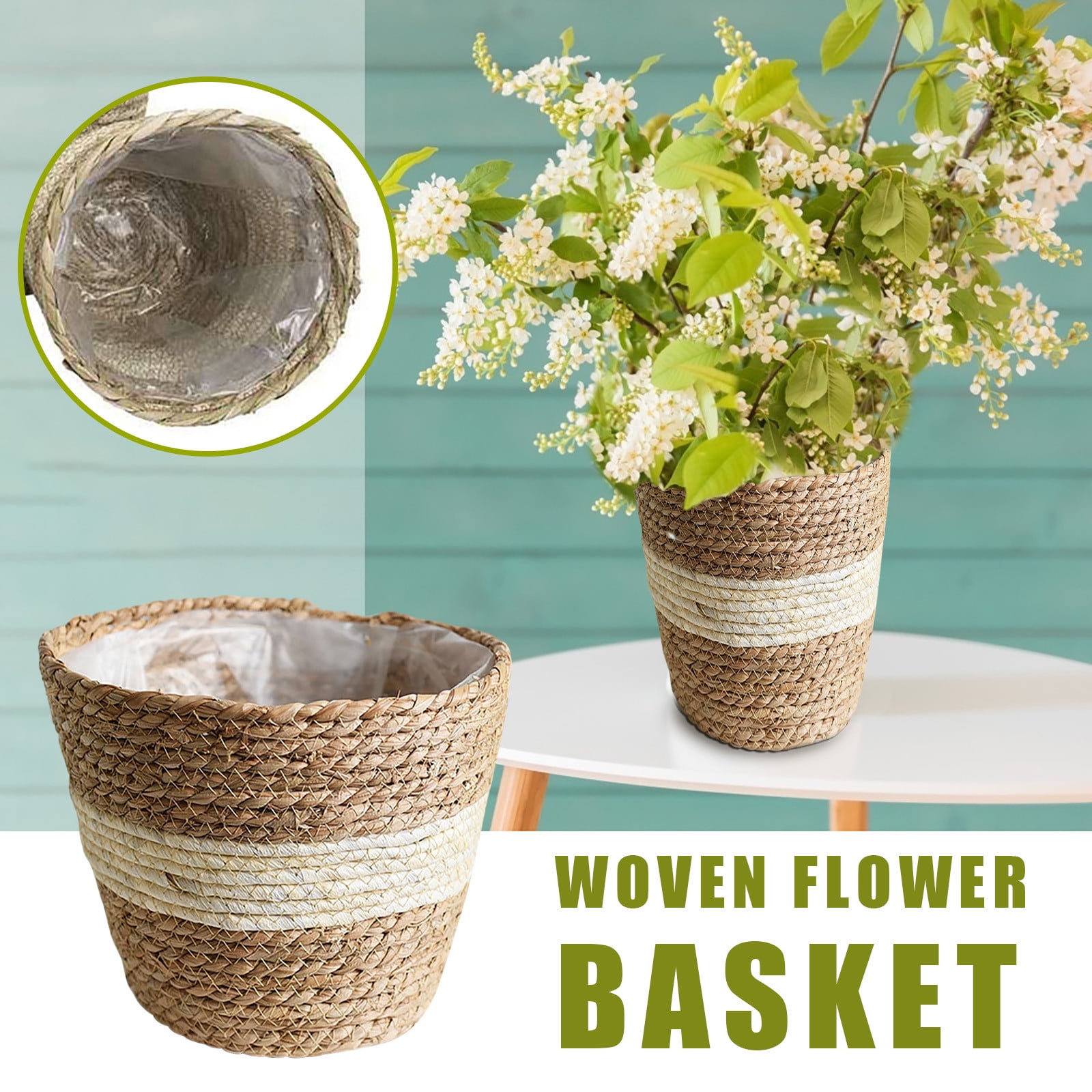 Saving! SSNTSY Flower Pots Planter Pot Basket Basket Pots Flower ...