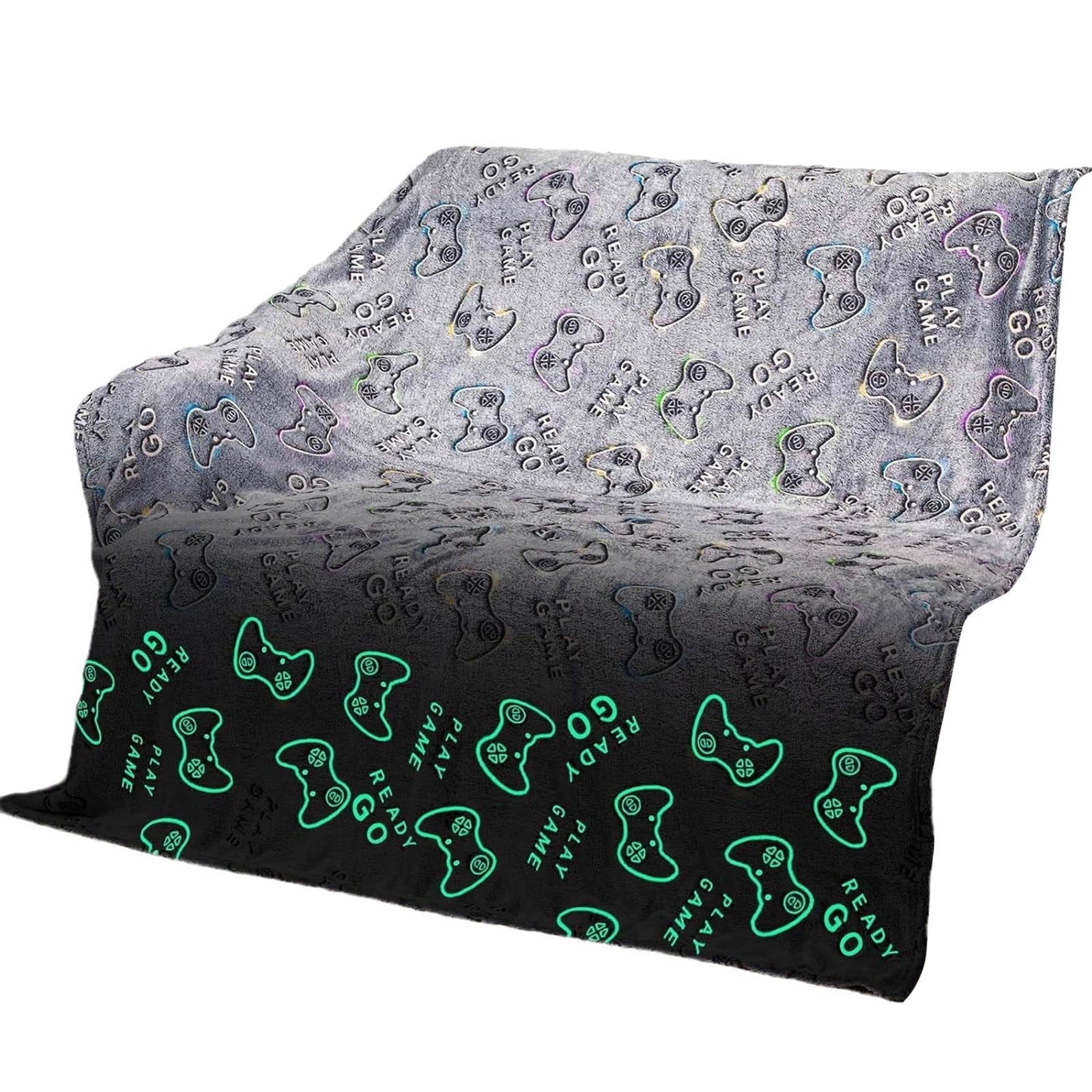 Saving! SSNTSY Glow in The Dark Gaming Blanket Gamer Game Controller ...