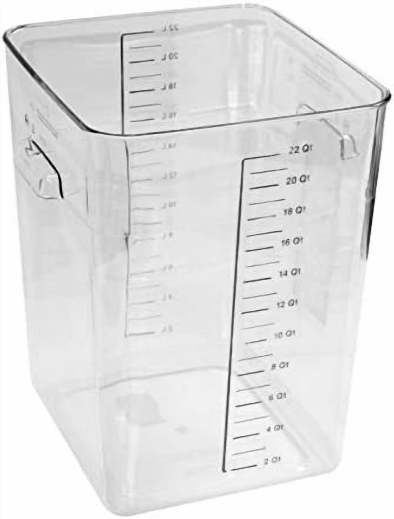 Saving Square Food Storage Container, 12 Quart, Clear, for Kitchen/Sous ...