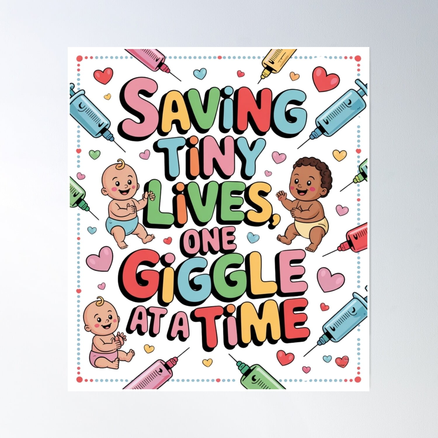 Saving Tiny Lives, One Giggle At A Time – Pediatric Nurse Quote Poster ...
