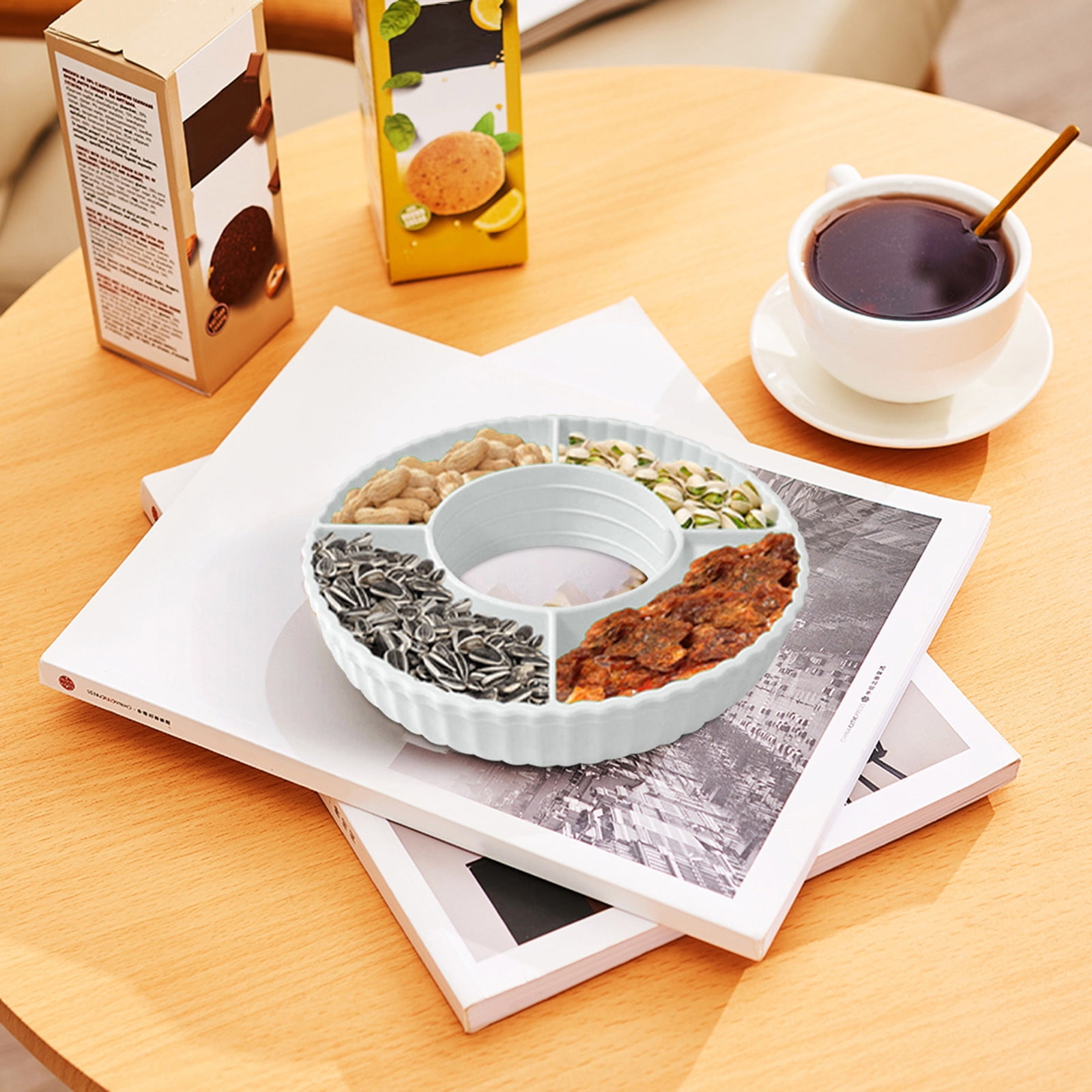 Practical Snacks Tray,Snack Bowl,Large Capacity Silicone Bowl ...