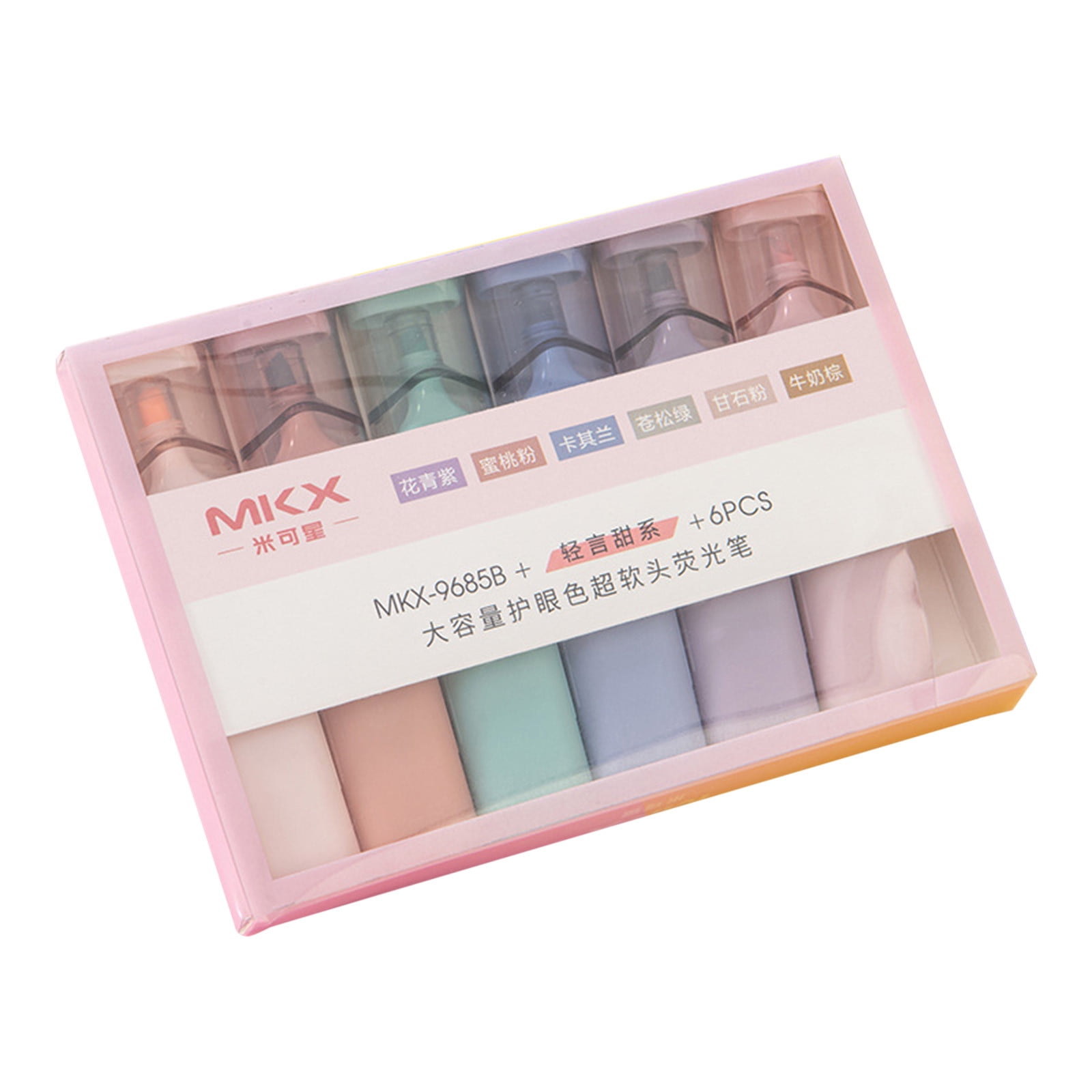 Savings 6 PCS Small Highlighter,Light-Colored Highlighters,Pastel ...