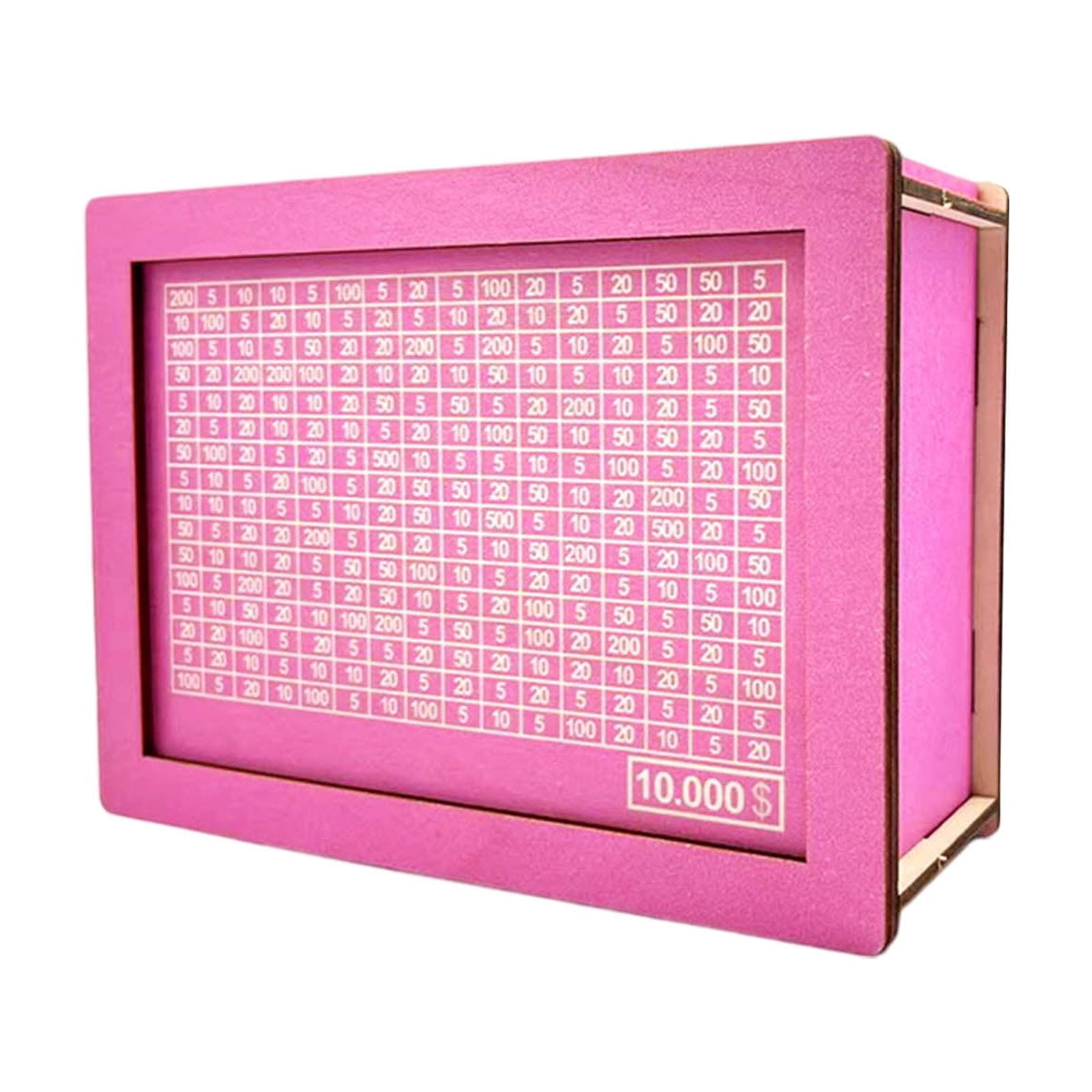 Savings Bank Savings Challenge Box Wooden Money Saving Box for Kids and ...