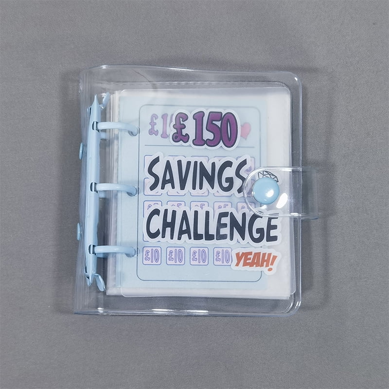 Savings Challenge Book Saving £1000 Money Binder Mini Portable Money ...