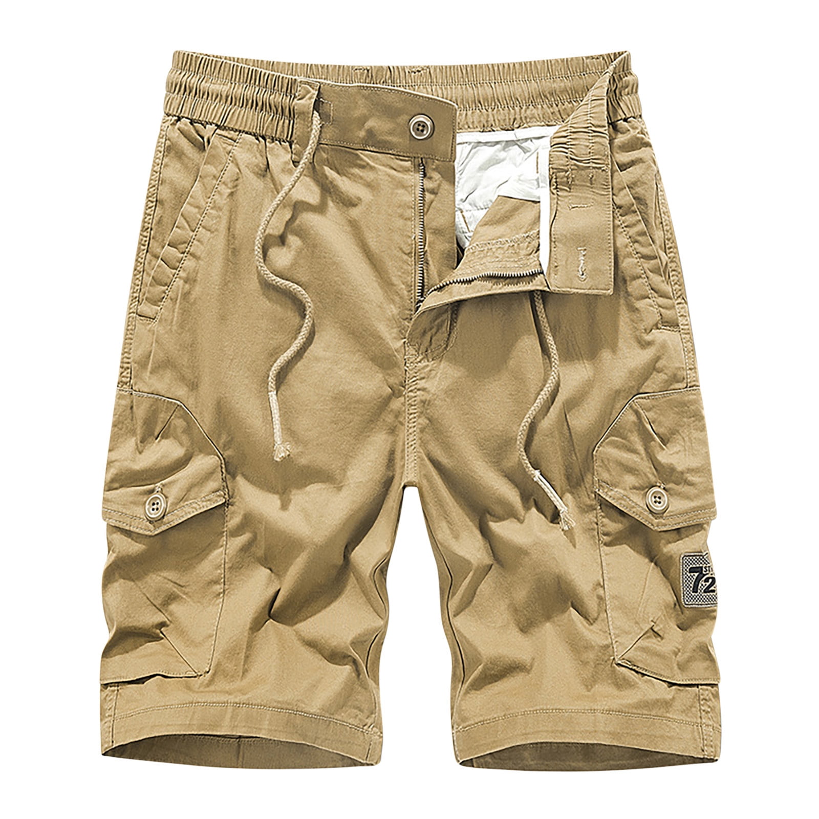 Savings Clearance 2024 Funicet Mens Cargo Shorts Plus Size Elastic
