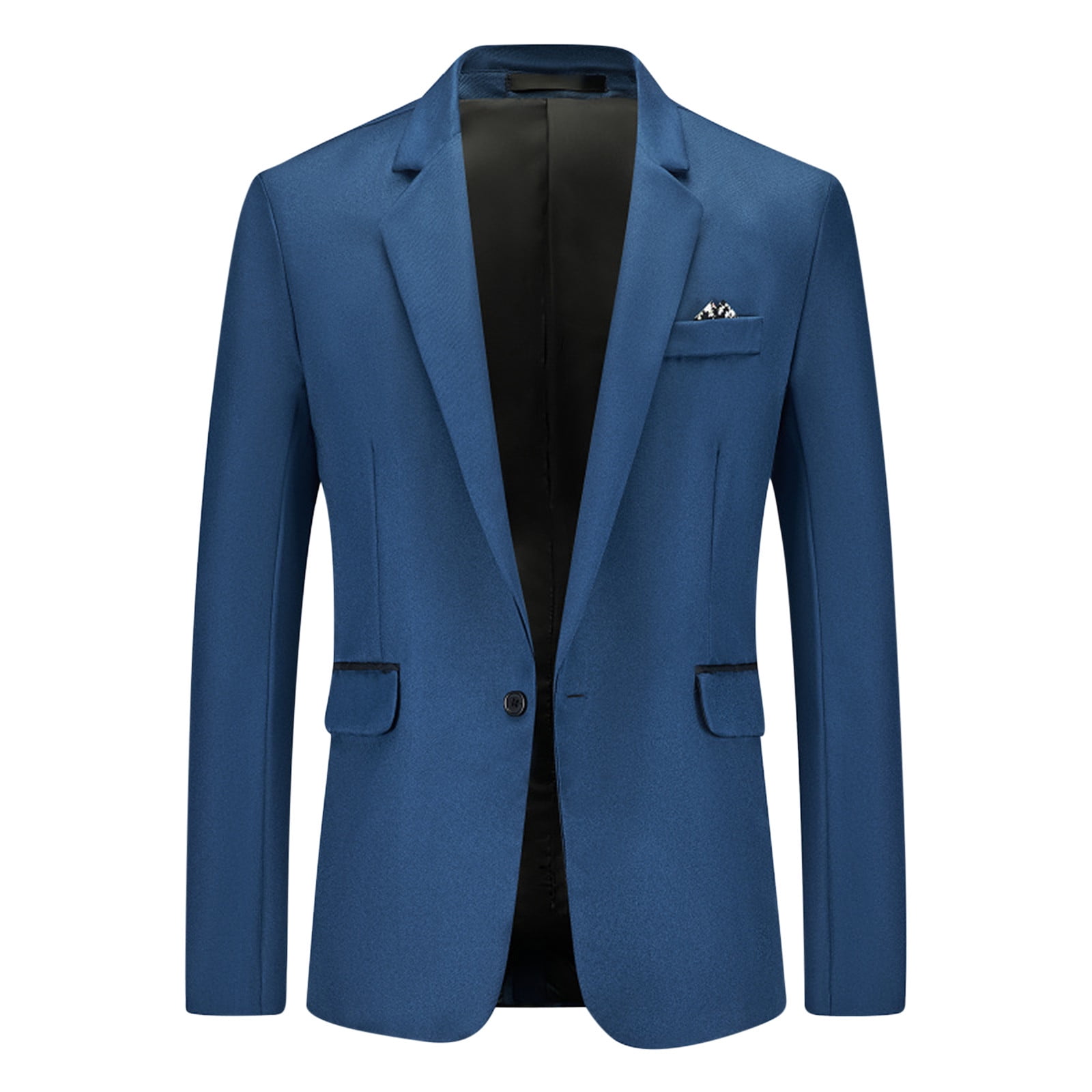 Savings Clearance 2024 Funicet Mens Casual One Button Suit Blazer