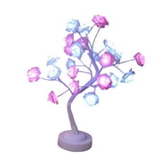 PRETXORVE Beautiful Rose Bouquet Led Tree Table Lamp Lights Party ...