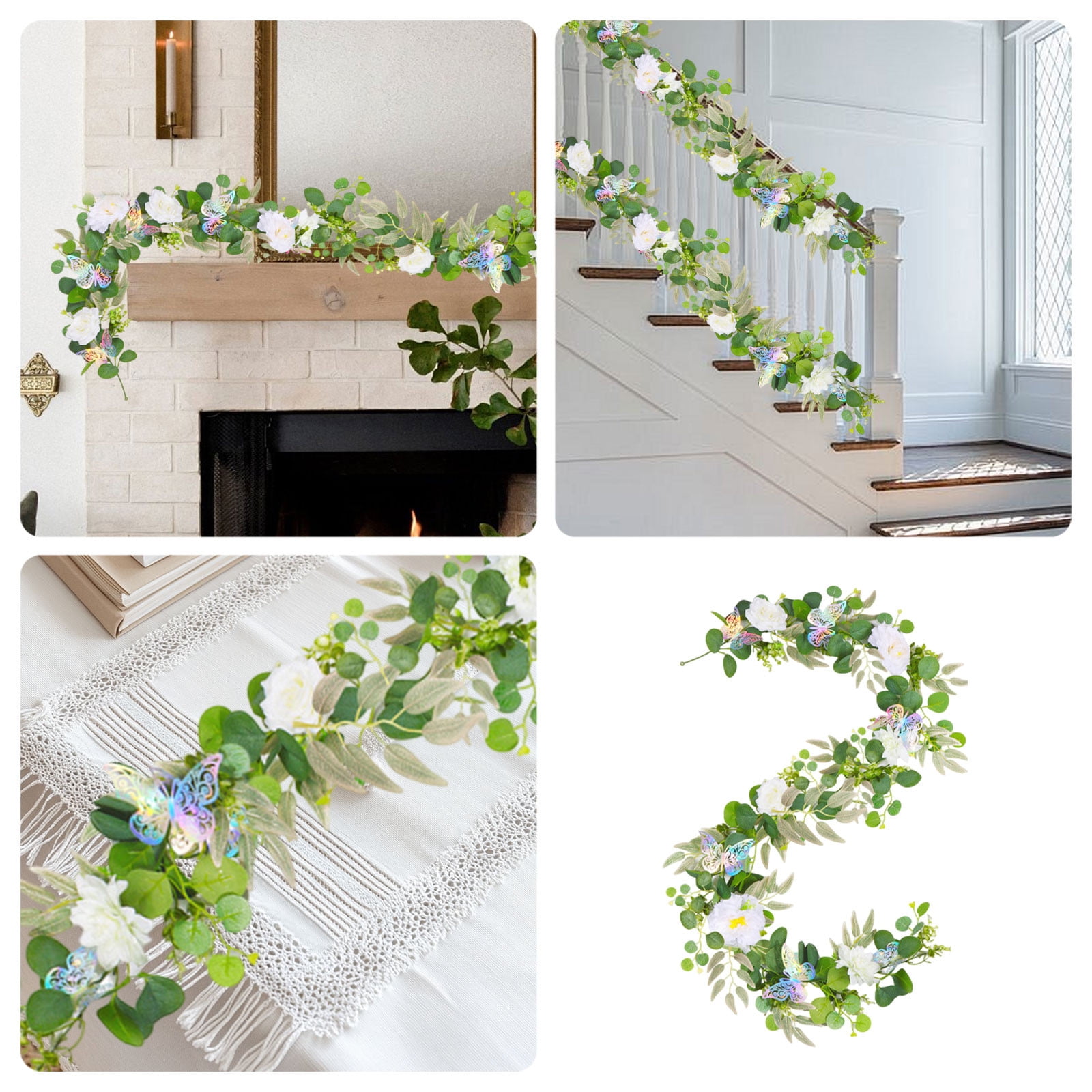 Savings Clearance!Simulation Rose Rattan Fake Flowers Rattan Home ...