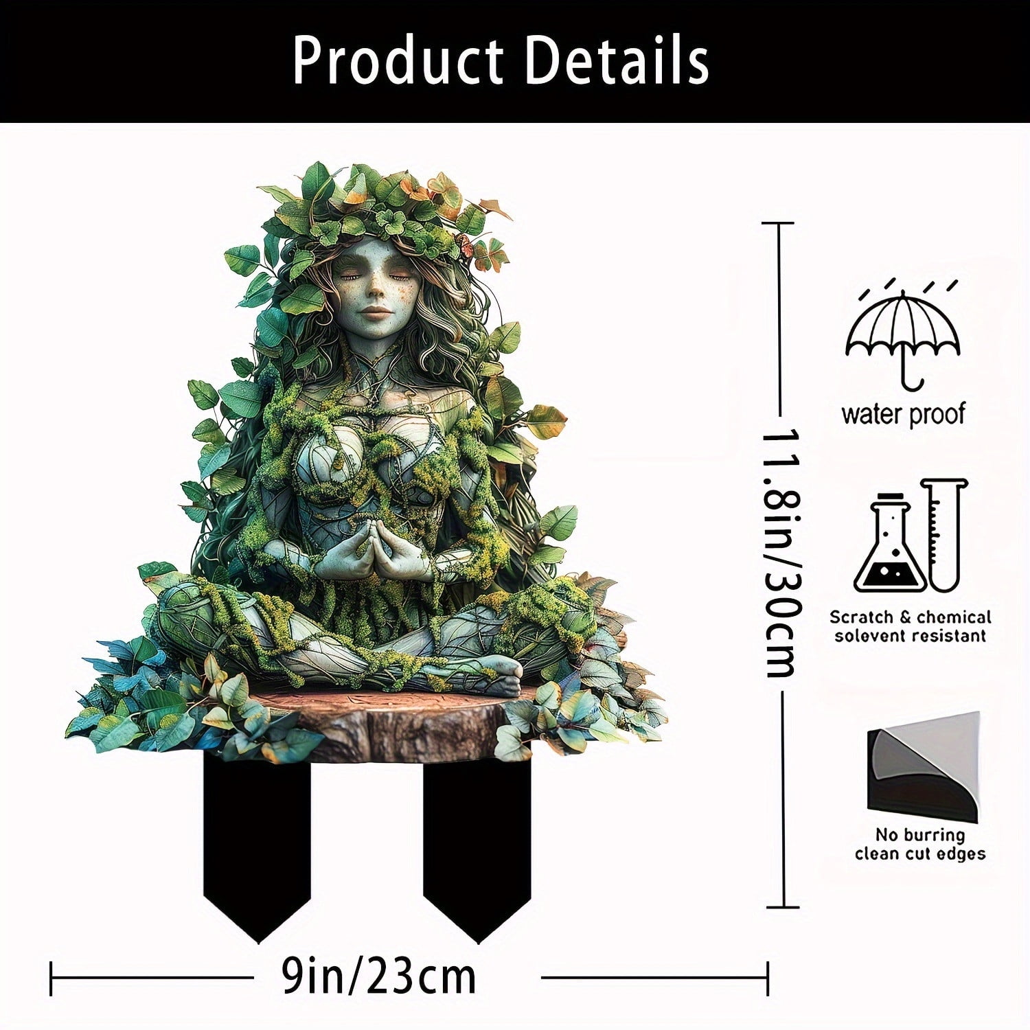 Savings Clearance for Home Decor!Tengw Acrylic Green Nature Statue ...