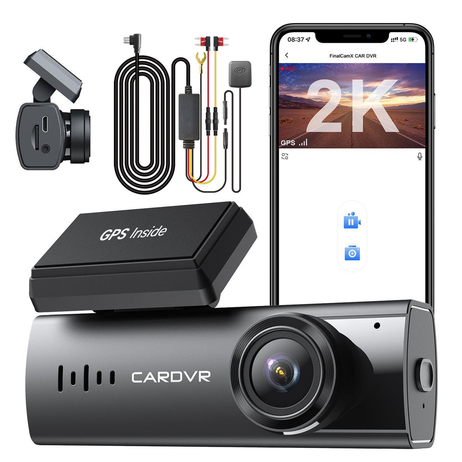 Savings Dash Camera for Cars, Dash Cam WiFi 2K Ultra 1440P Front Car ...