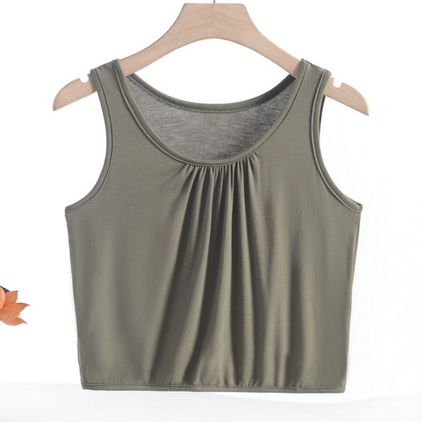 Yrmaups Summer Basic Cute Soft Smocked Oversize Tank Tops for Women ...