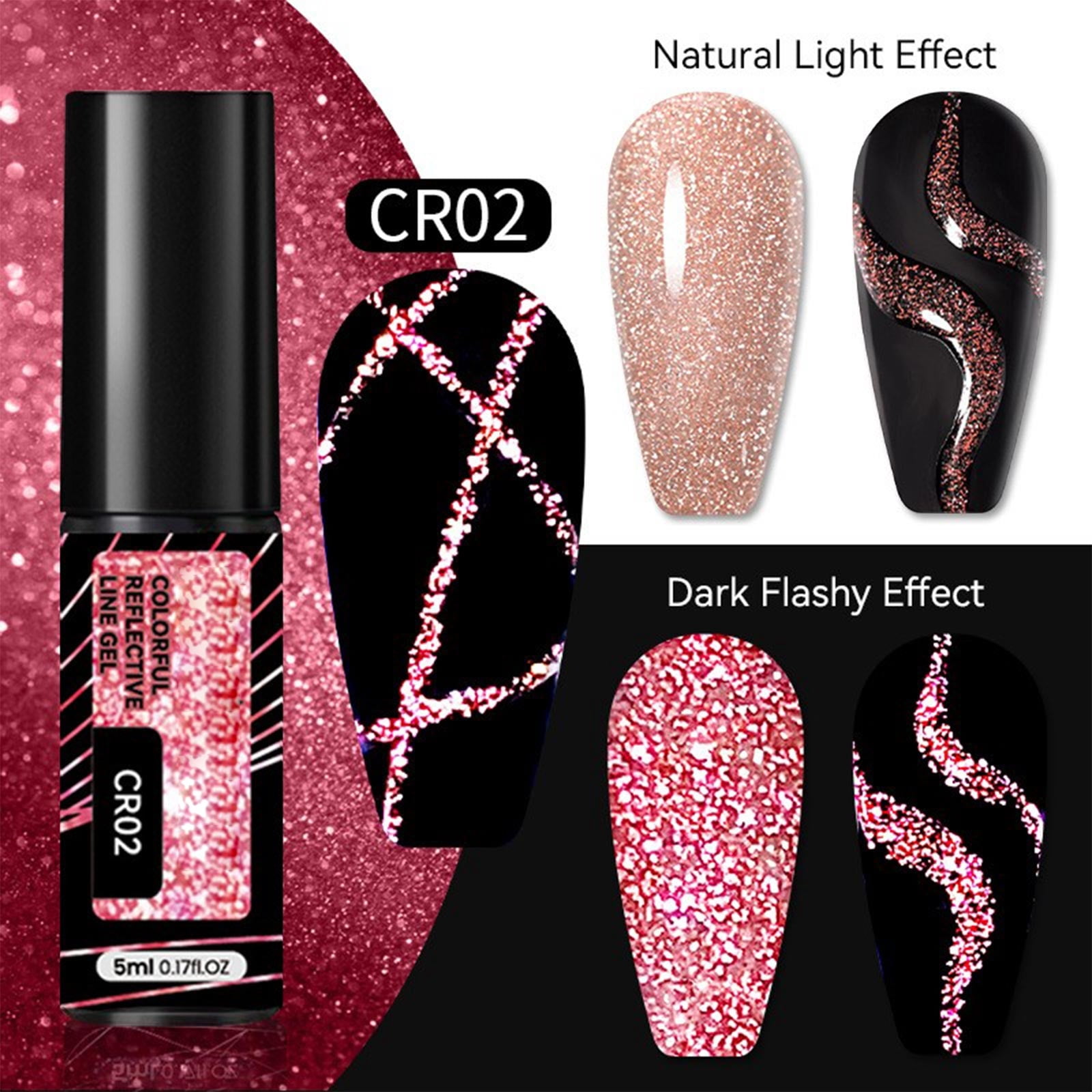 Savings Dianli Diamond Gel Nail Polish + 5ml Reflective Crystal Cats ...