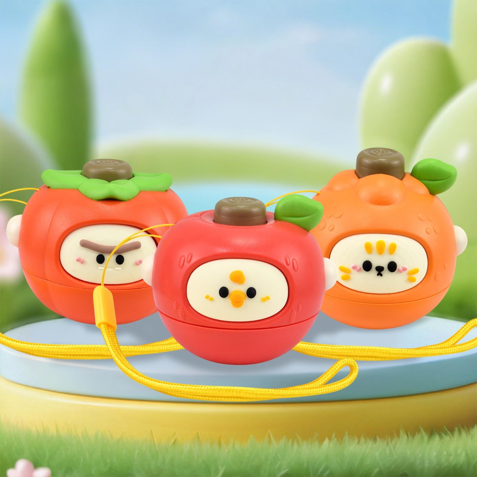 Savings Dianli Fruit Style Rotating Gyro Toy + Kids’ Interactive Duel ...