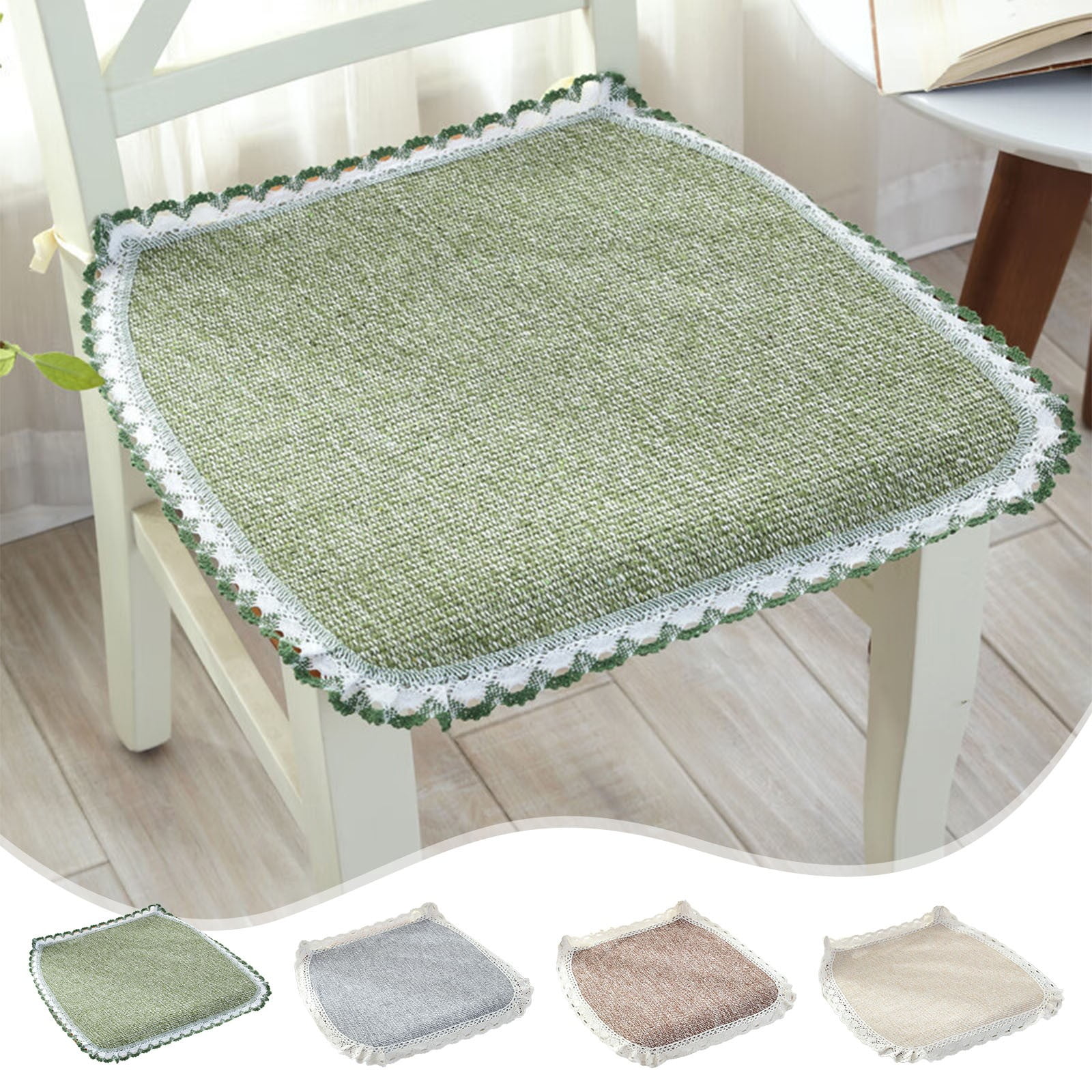 Savings Kcavykas Cushion for Dining Chair Thread-Woven Chair Cushion ...