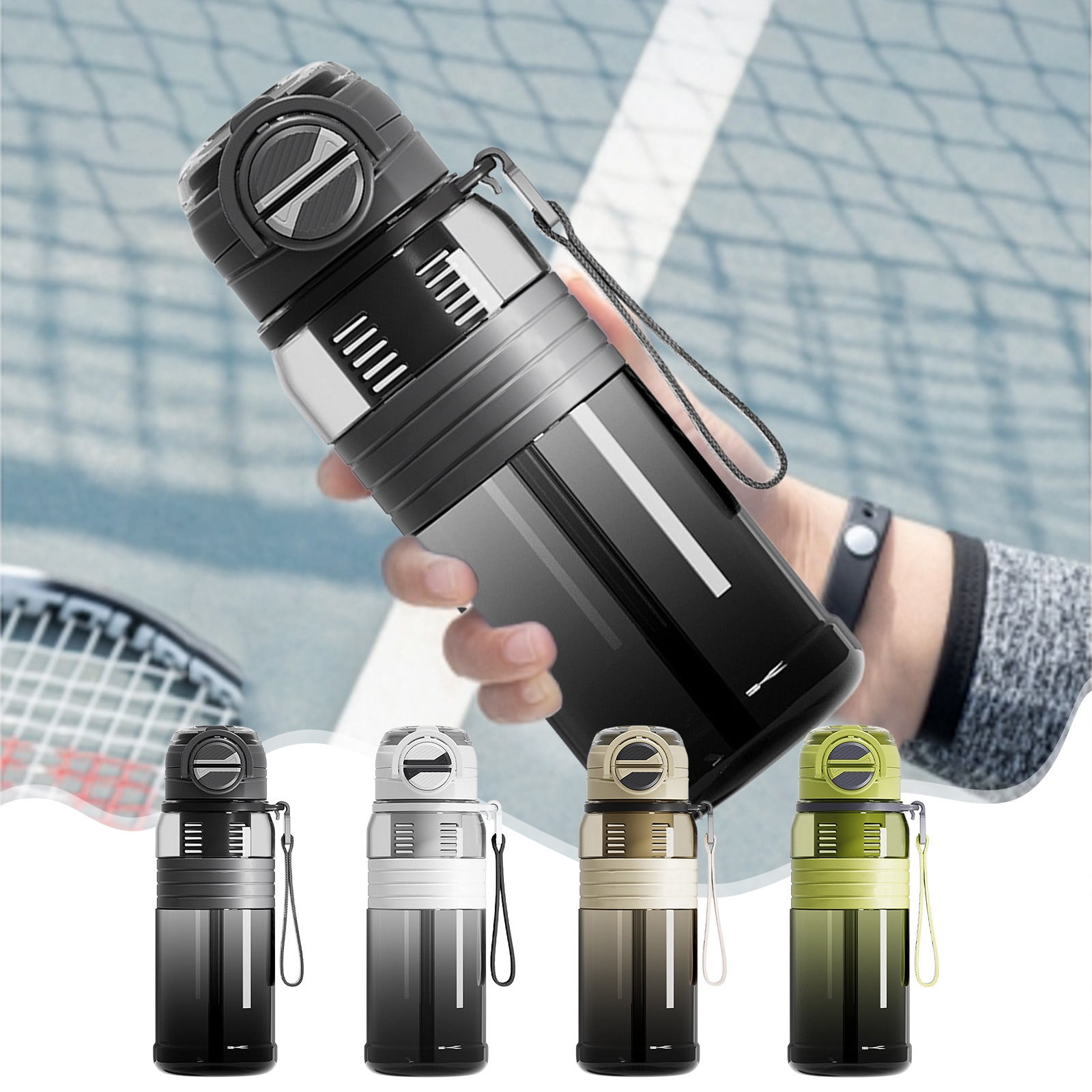 Savings Kcavykas Double Drinking Cup + Sports Kettle with Straw ...