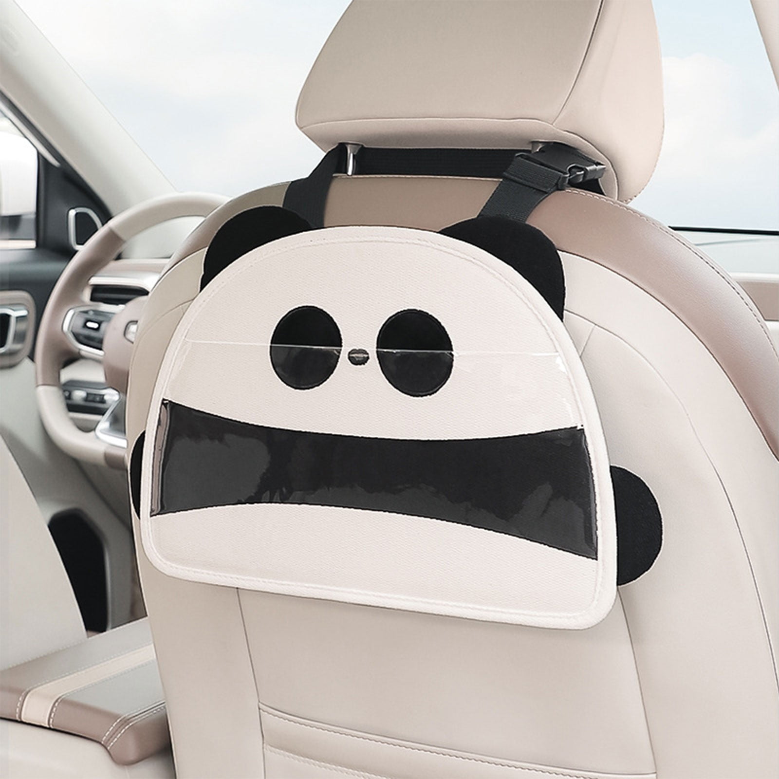 Savings Kcavykas Foldable Storage Pouch Car Headrest Tablet Mount Rear ...