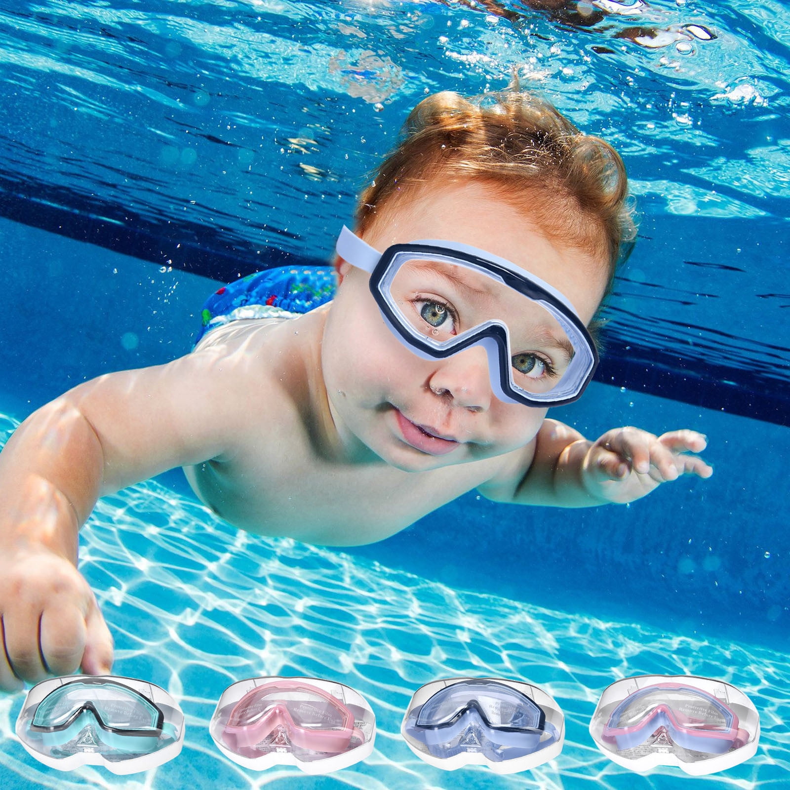Savings Kcavykas Macaron Color Swimming Goggles Kids Swimming Goggles ...
