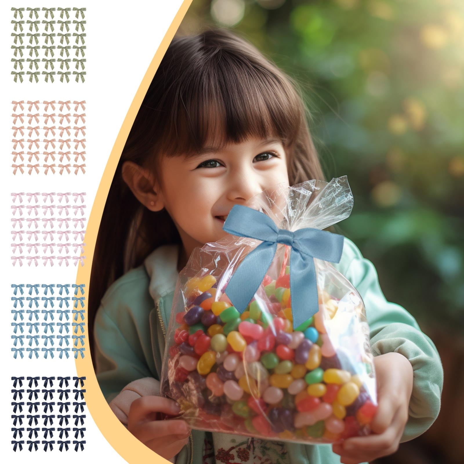 Savings Kcavykas Multi-Color Baking Cake Packaging Ribbon, Hand-Tied ...