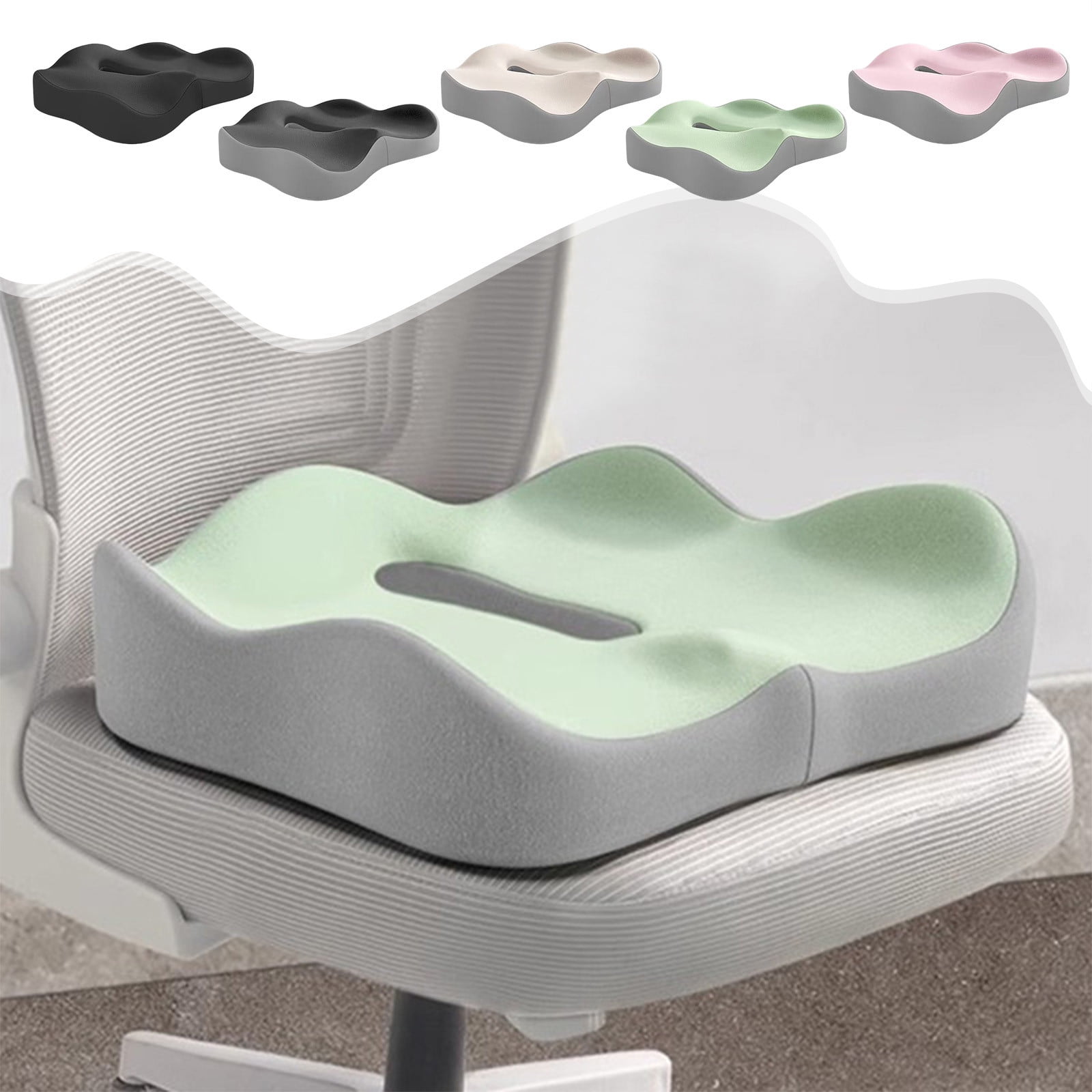 Savings Kcavykas Office Chair Pad Thick Memory Foam Seat Cushion with ...