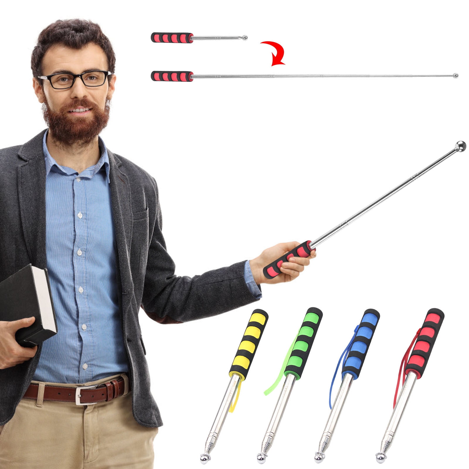 Savings Kcavykas Stainless Steel Telescopic Rod Outdoor Long Telescopic ...